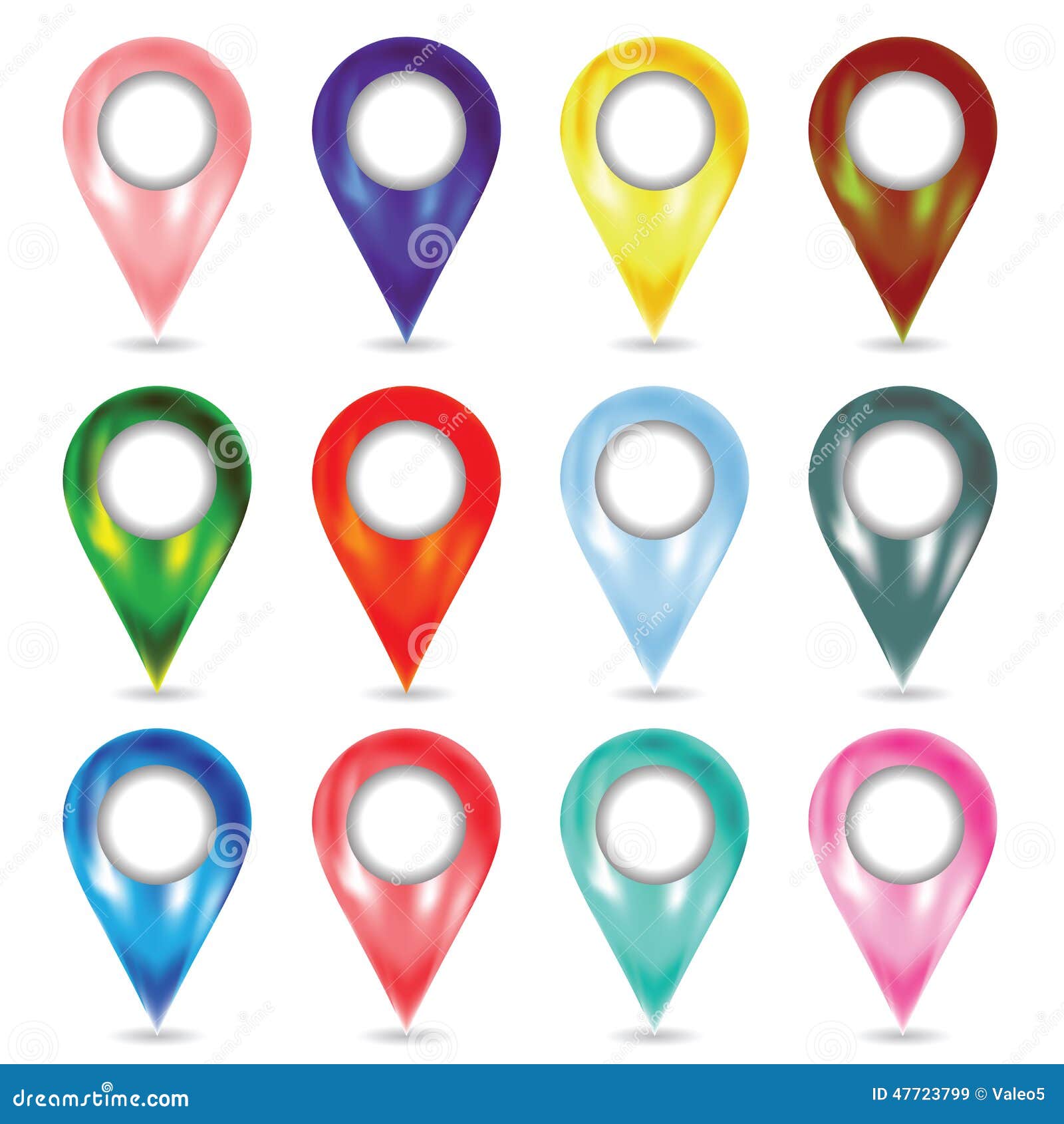 Pointers set stock vector. Illustration of pink, circle - 47723799