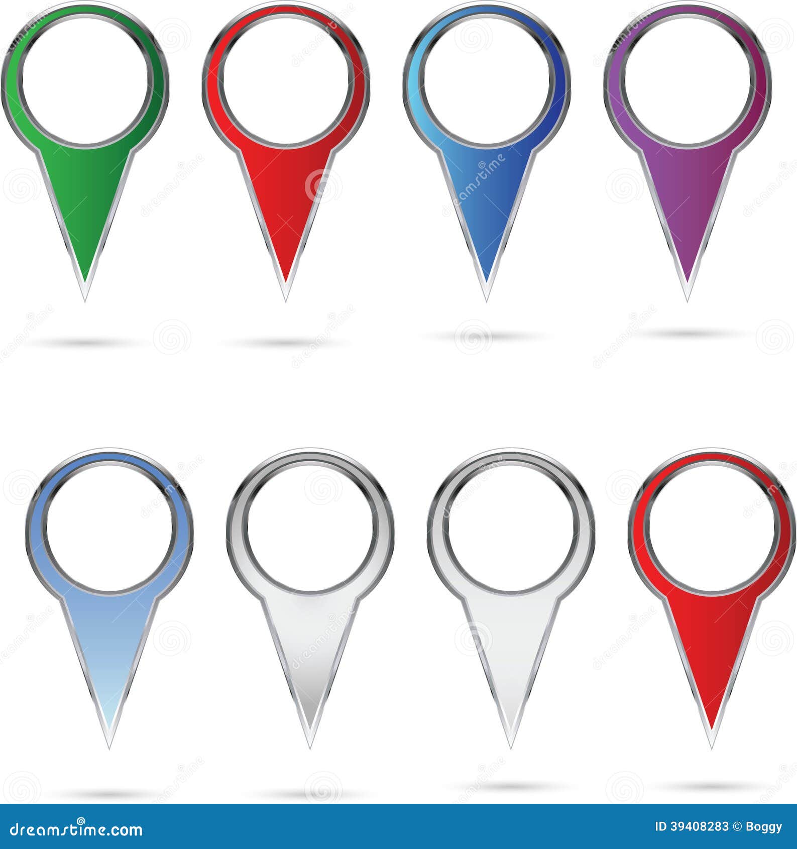 Pointers set stock vector. Illustration of pointer, location - 39408283