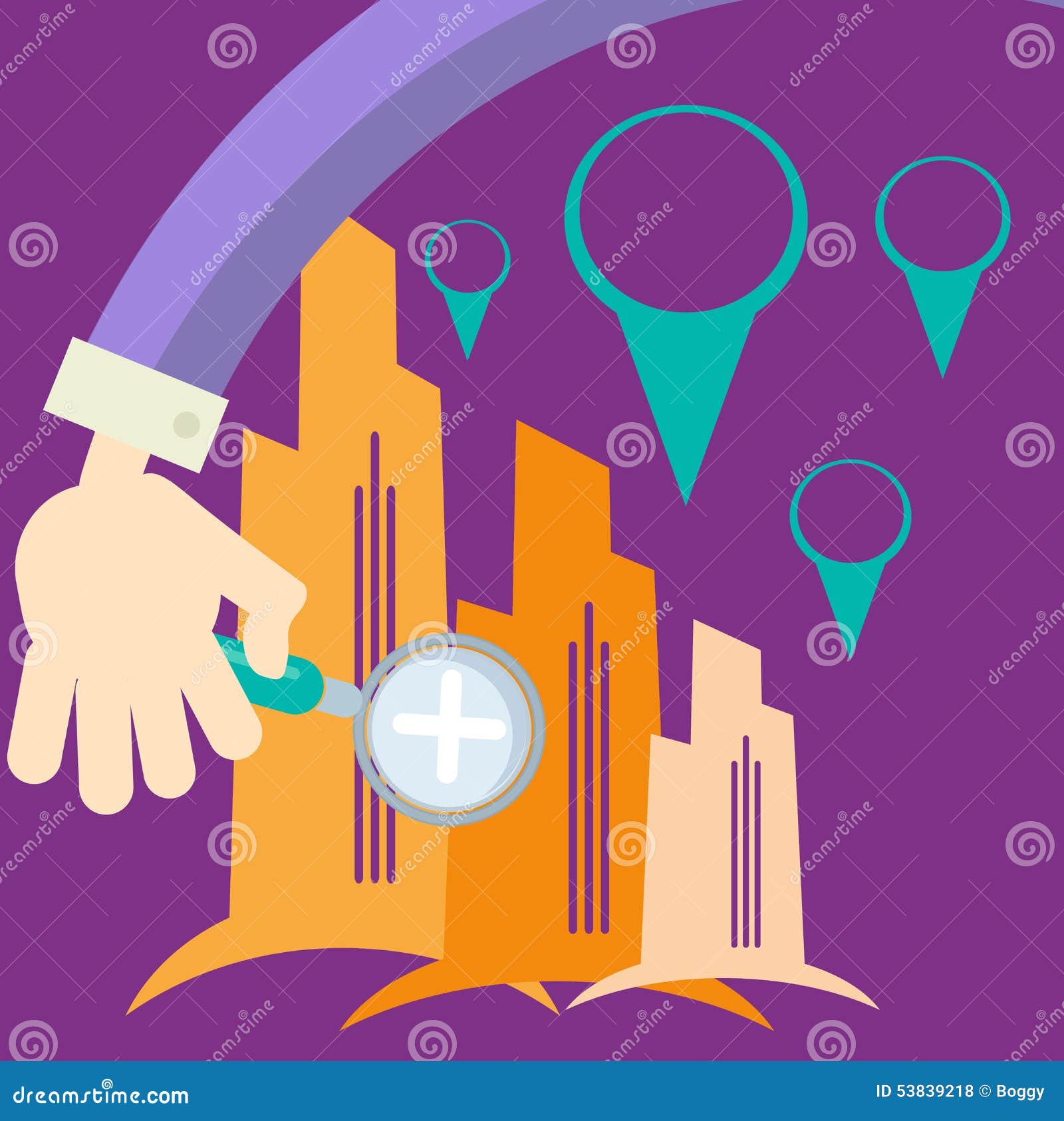 Pointers stock vector. Illustration of advertise, creative - 53839218