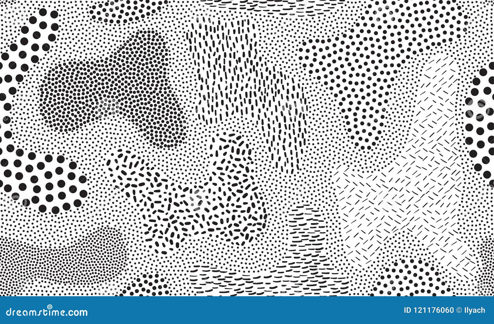 Pointillism Art Pattern Vector Background Stock Vector - Illustration ...