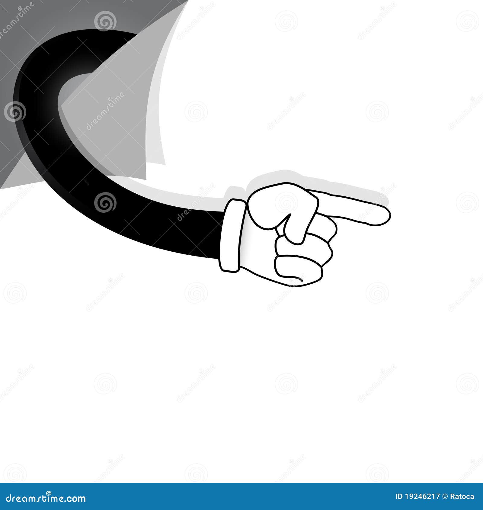 Pointing stock vector. Illustration of point, original - 19246217