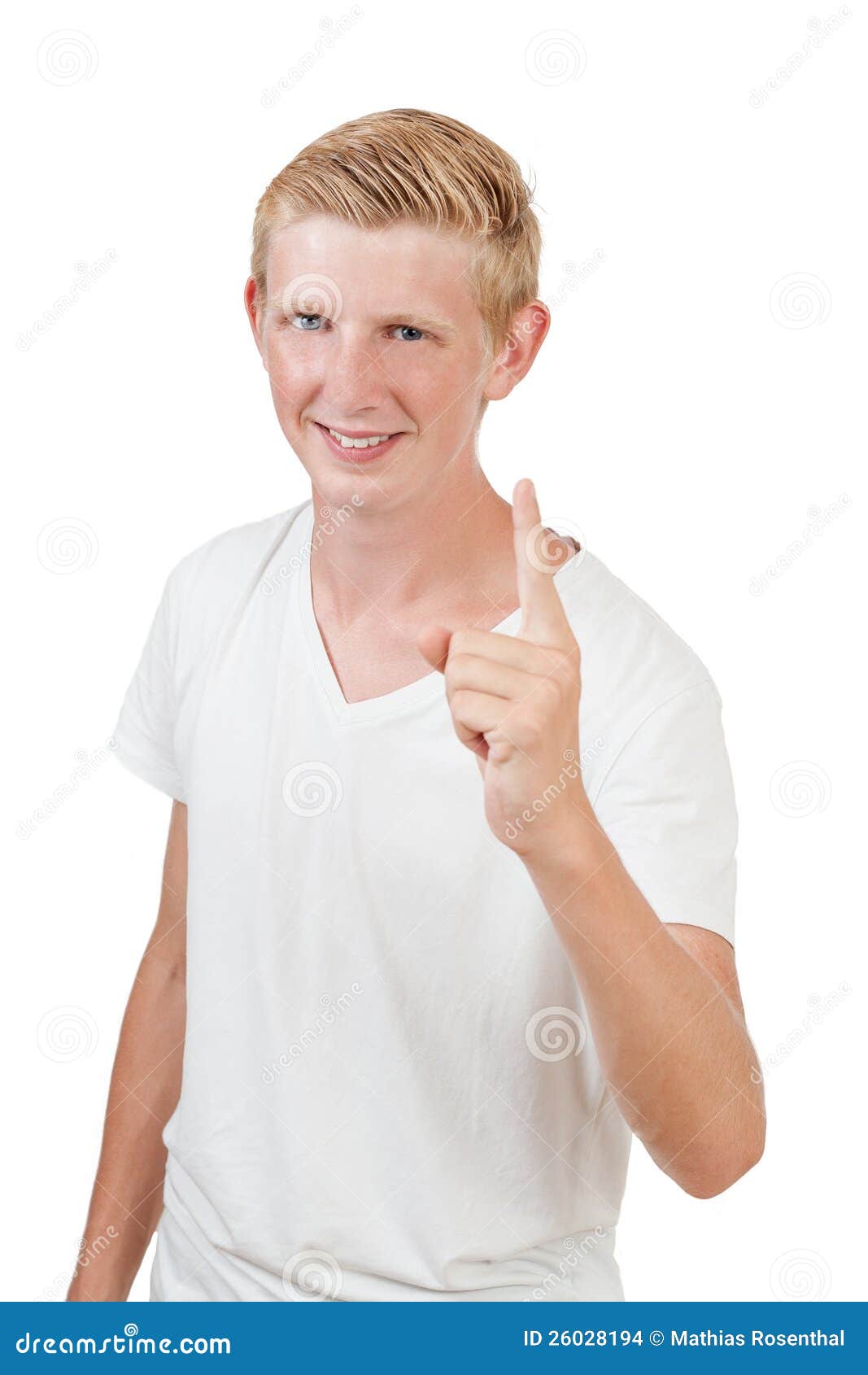 Pointing stock photo. Image of blond, natural, business - 26028194