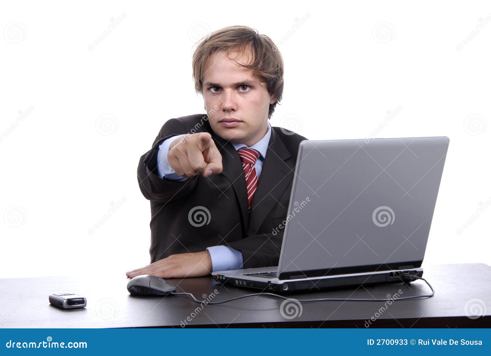 Pointing stock image. Image of male, computer, executive - 2700933