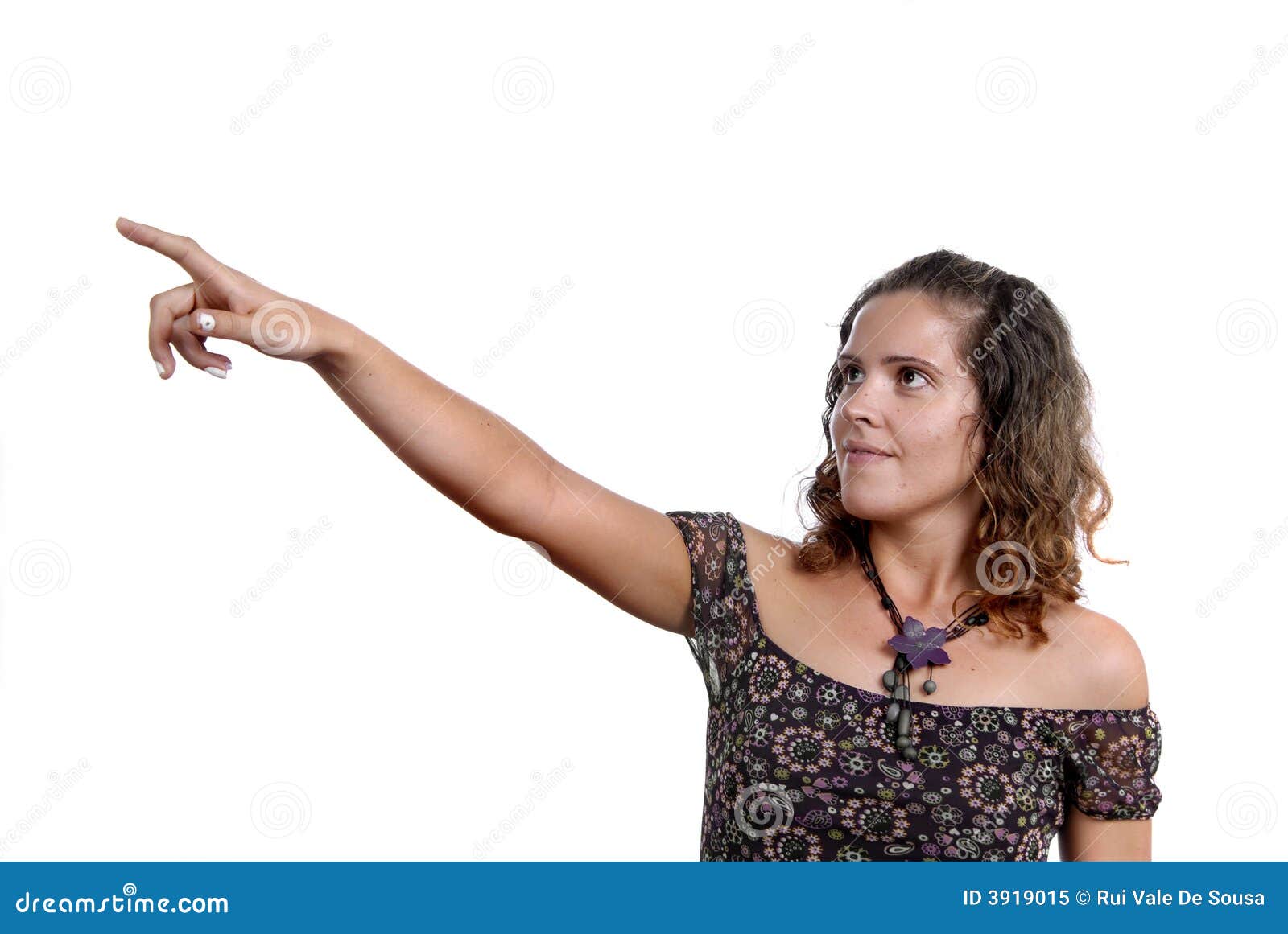 Pointing stock image. Image of girls, people, copy, cheerful - 3919015