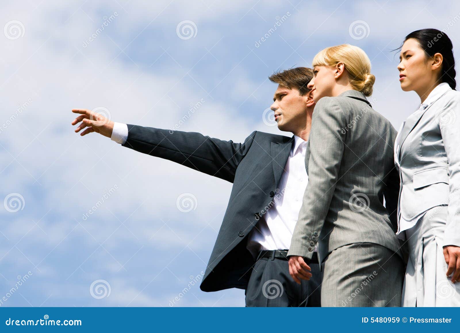 Pointing stock image. Image of colleagues, group, company - 5480959