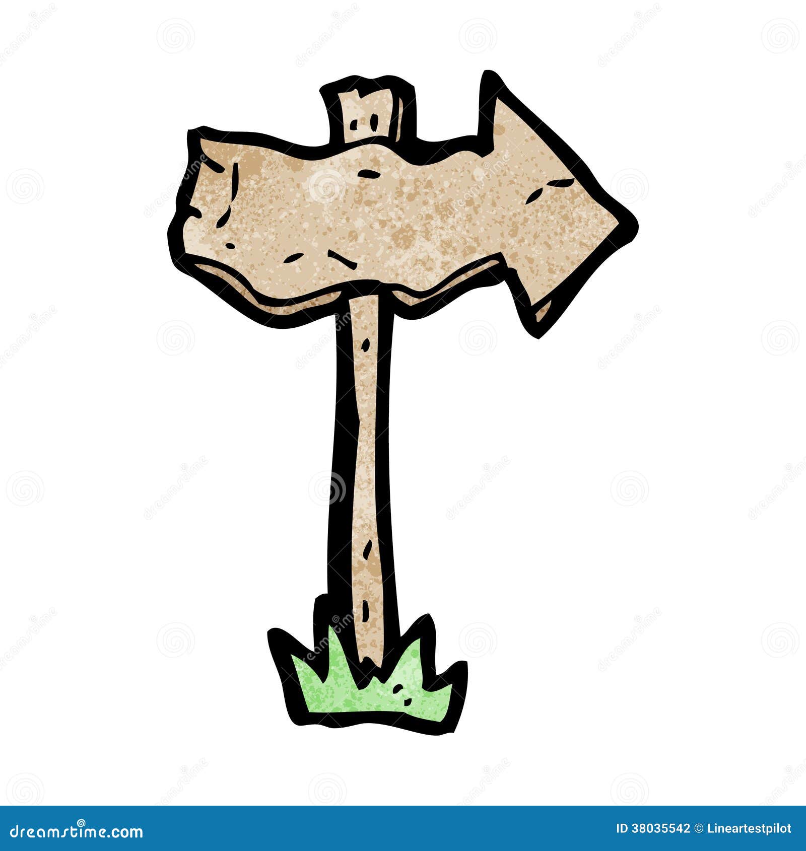 Pointing Arrow Sign Cartoon Stock Vector - Illustration of doodle, cute ...