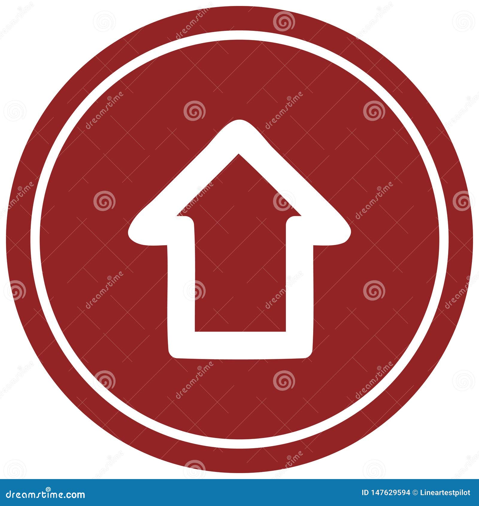 Pointing arrow symbol stock vector. Illustration of circular - 147629594