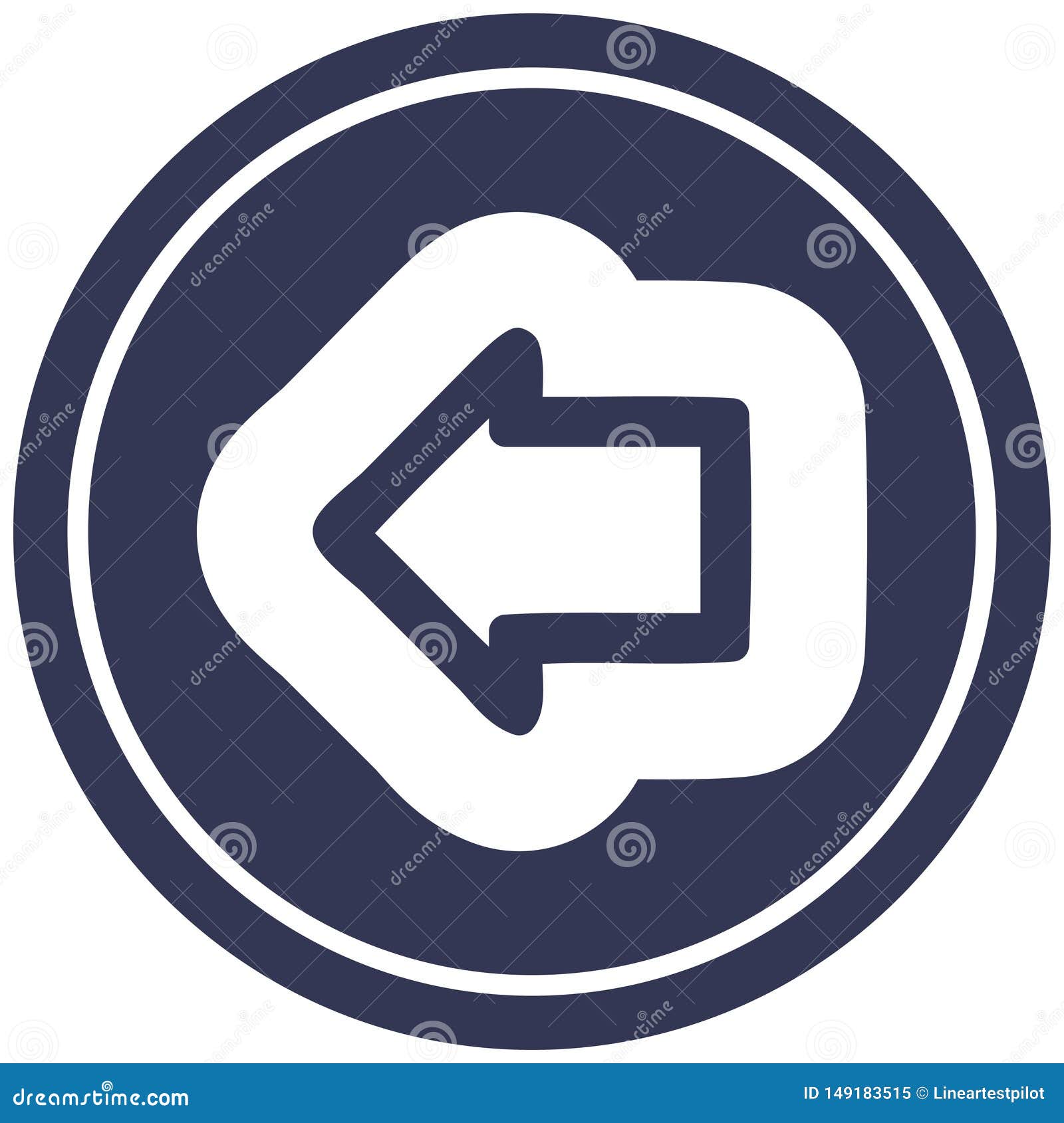 Pointing arrow symbol stock vector. Illustration of icon - 149183515