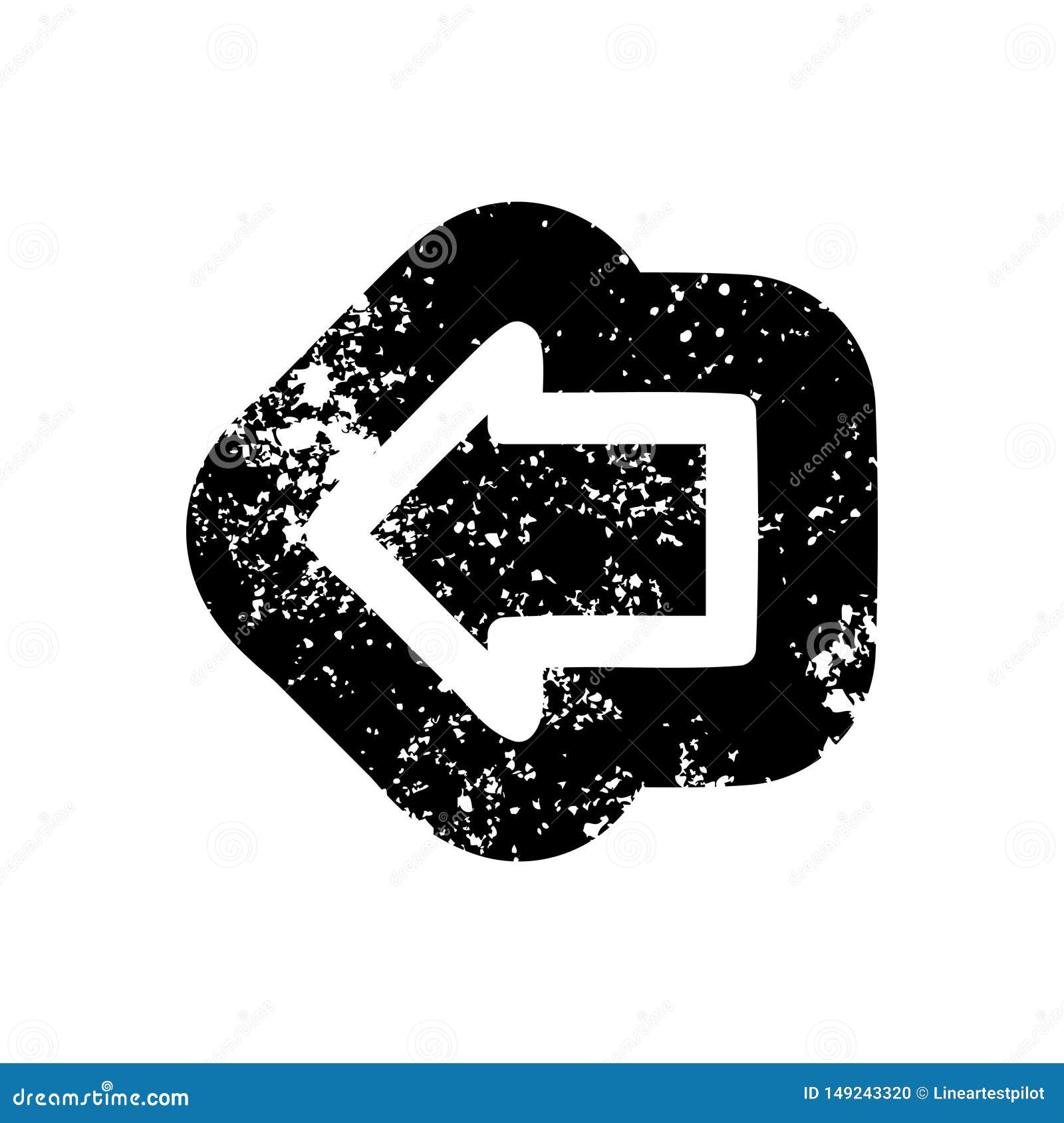 Pointing arrow symbol stock vector. Illustration of sign - 149243320