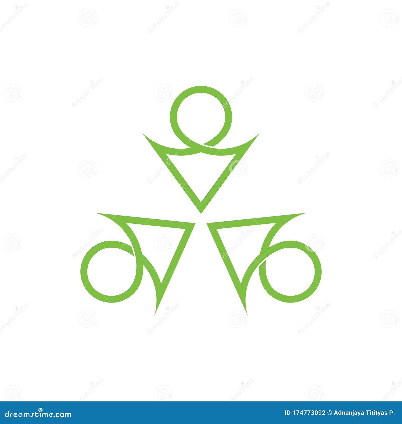 Triangle Linear Vector Symbol Isolated On White Background, Sacred ...