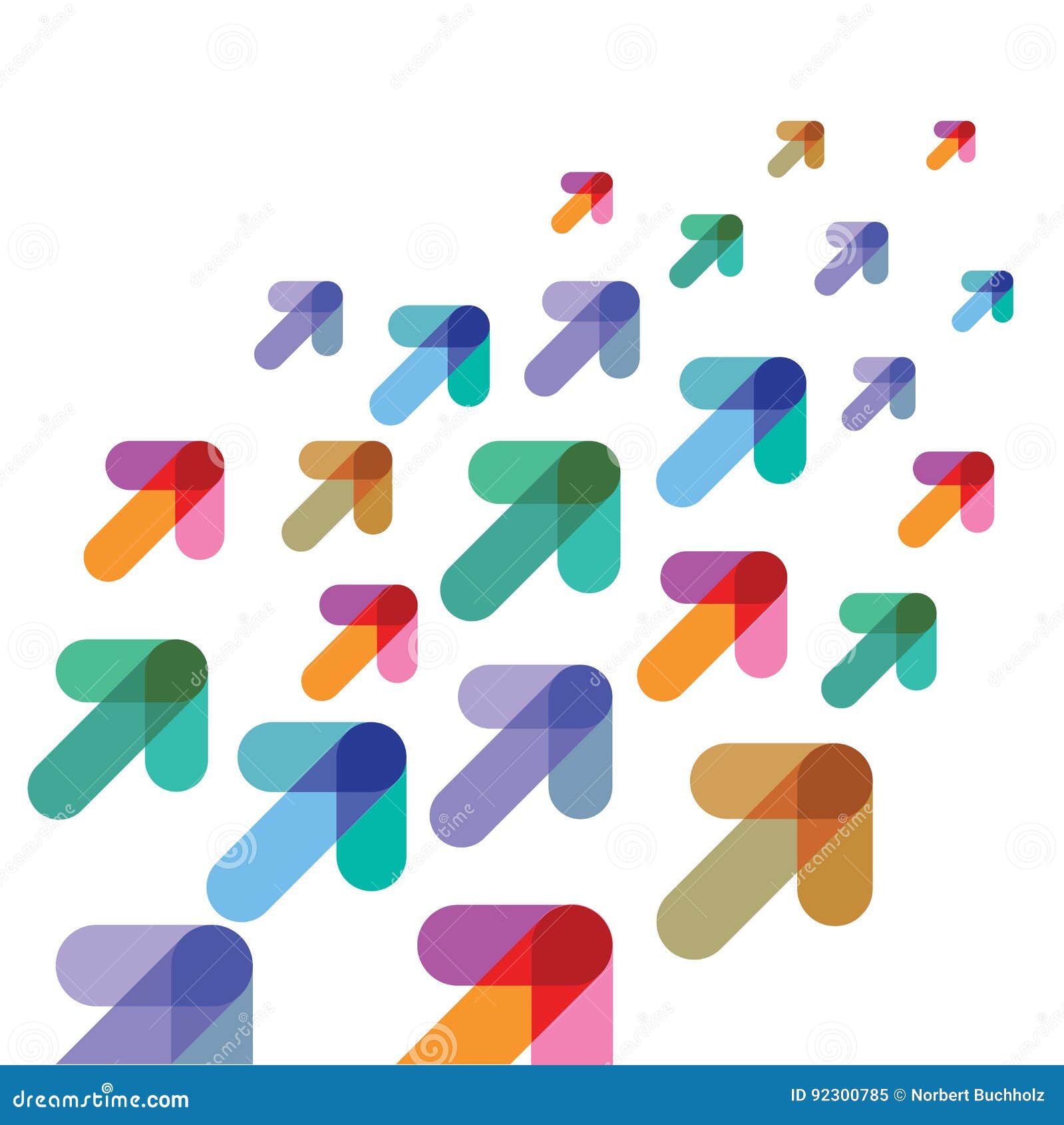 Pointing arrows stock vector. Illustration of pointing - 92300785