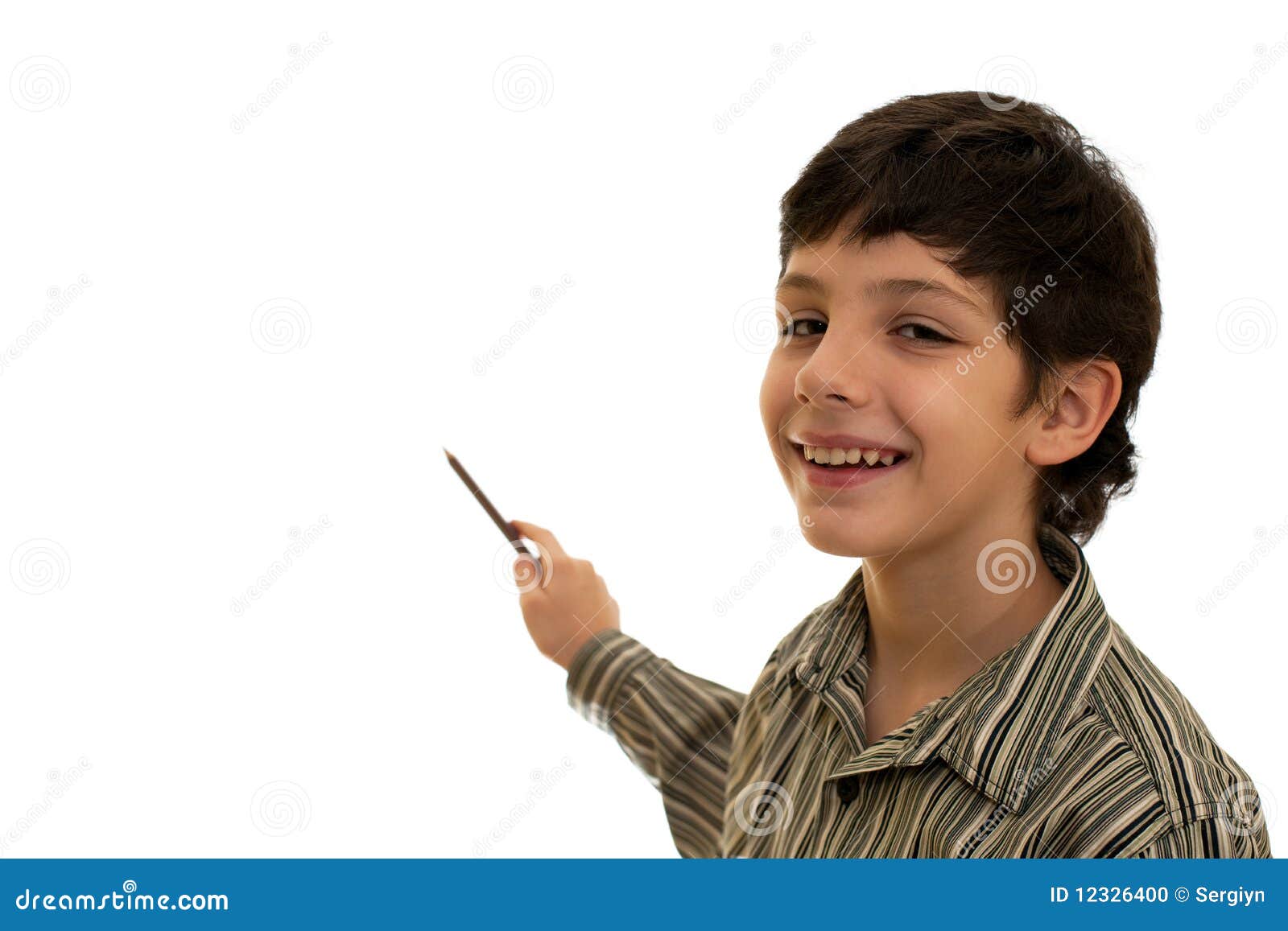 Pointing boy stock photo. Image of caucasian, gesture - 12326400