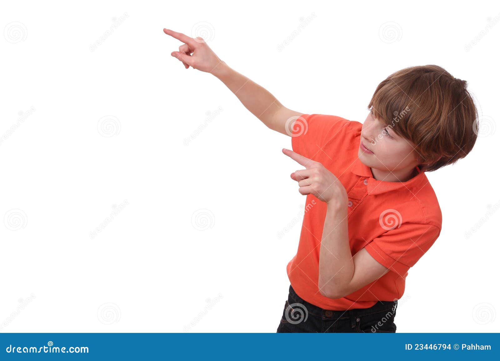 Pointing Boy Stock Images - Image: 23446794