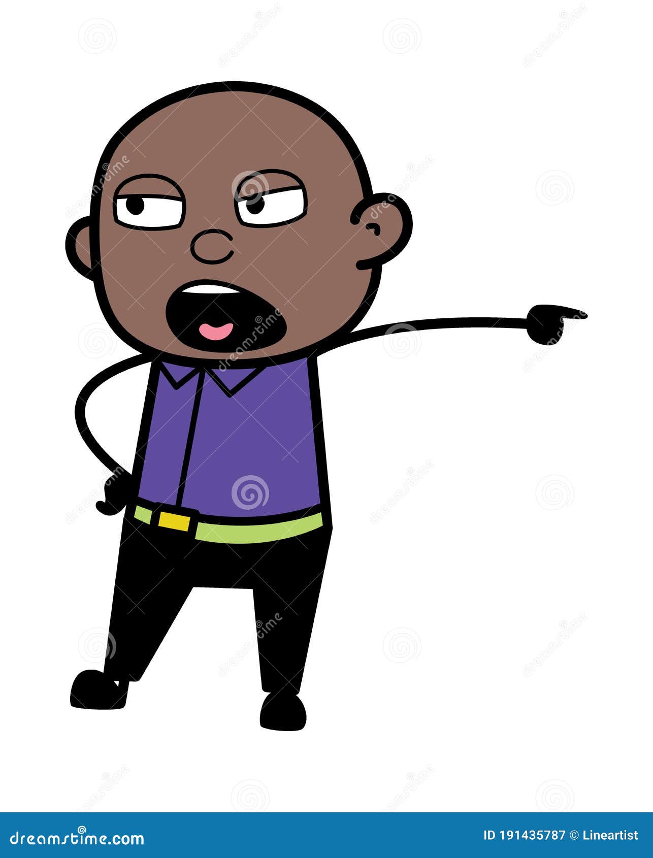 Pointing Cartoon Park Ranger | CartoonDealer.com #73311819