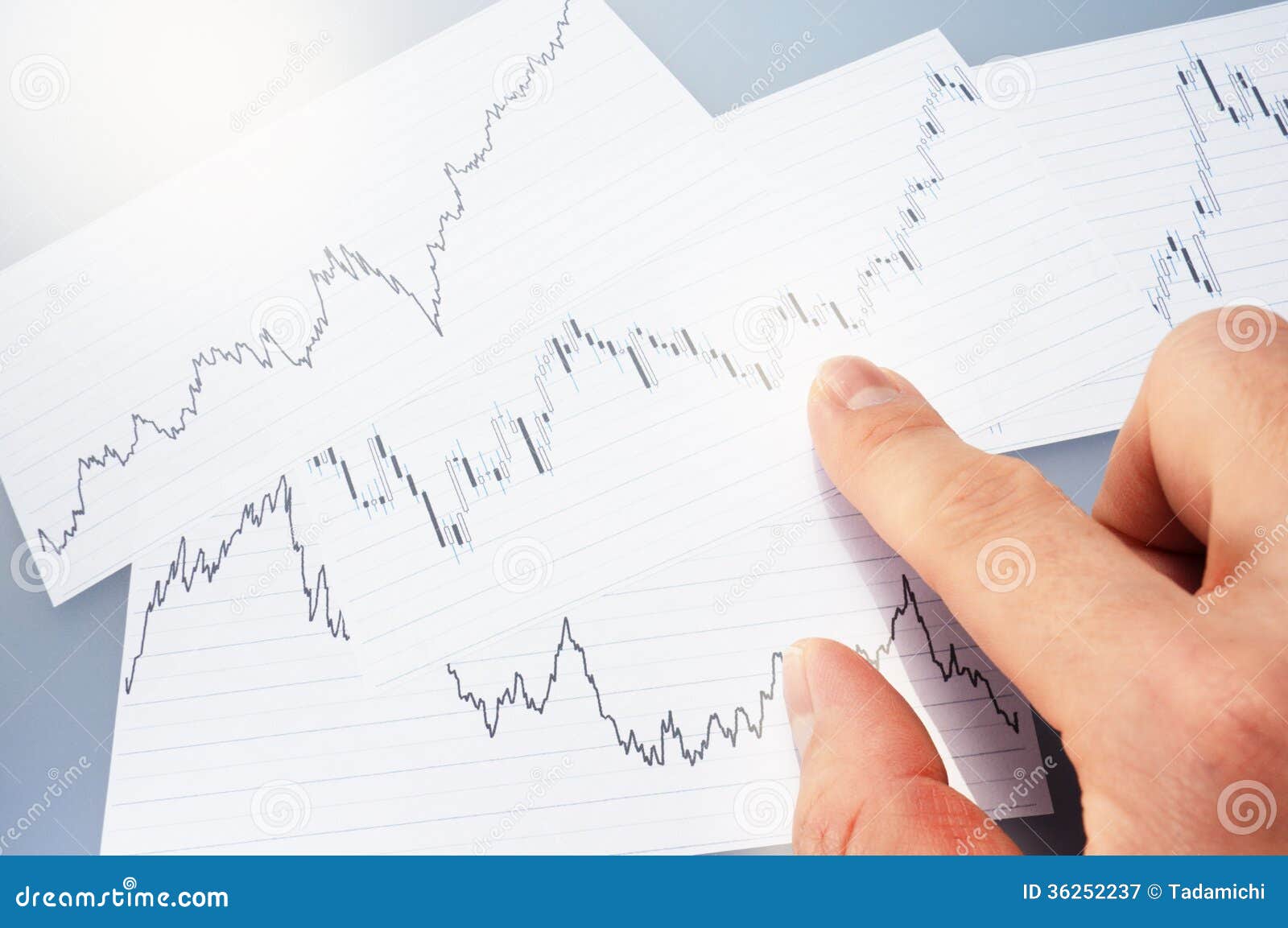 Pointing chart. stock image. Image of investment, hand - 36252237