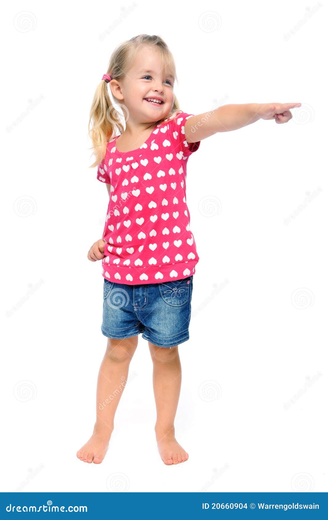 Pointing child stock photo. Image of carefree, blonde - 20660904