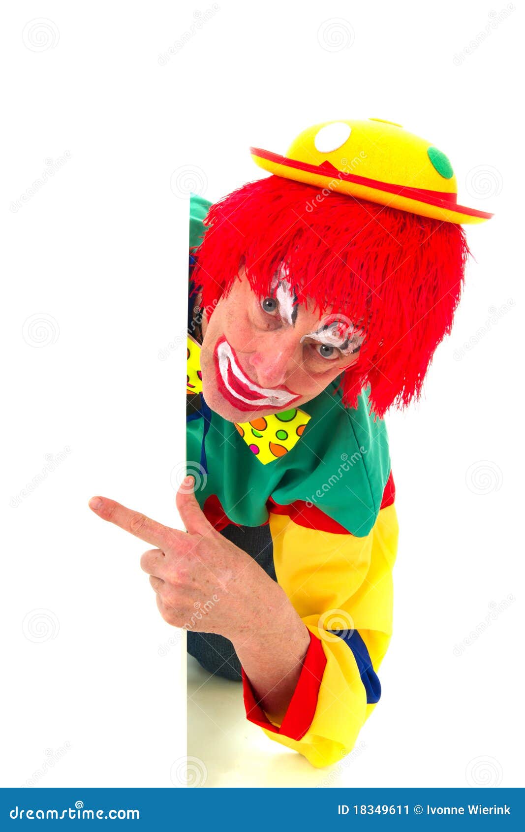 Pointing clown stock image. Image of senior, elderly - 18349611