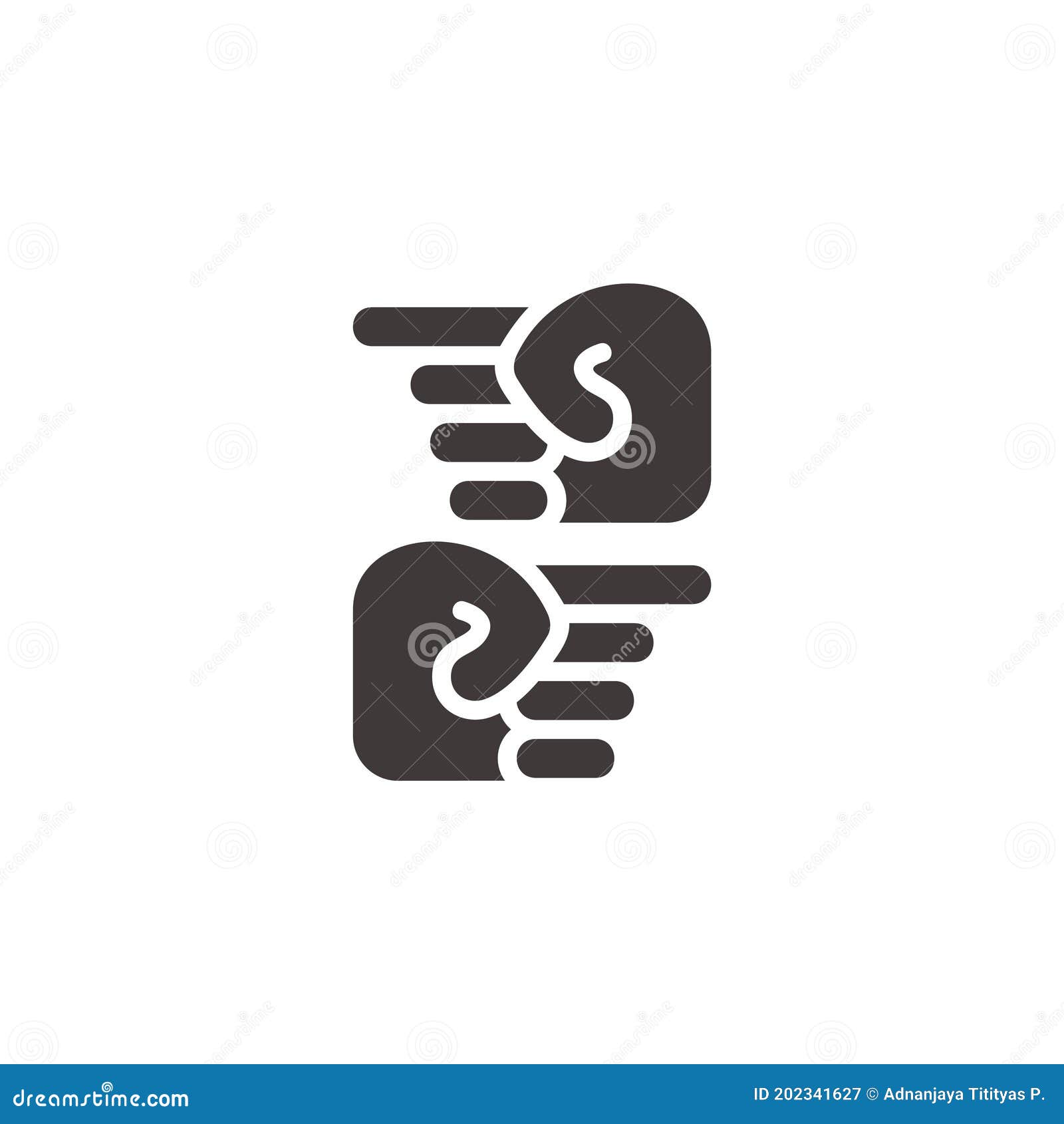 Pointing Directions Finger Sign Icon Symbol Vector Stock Vector ...