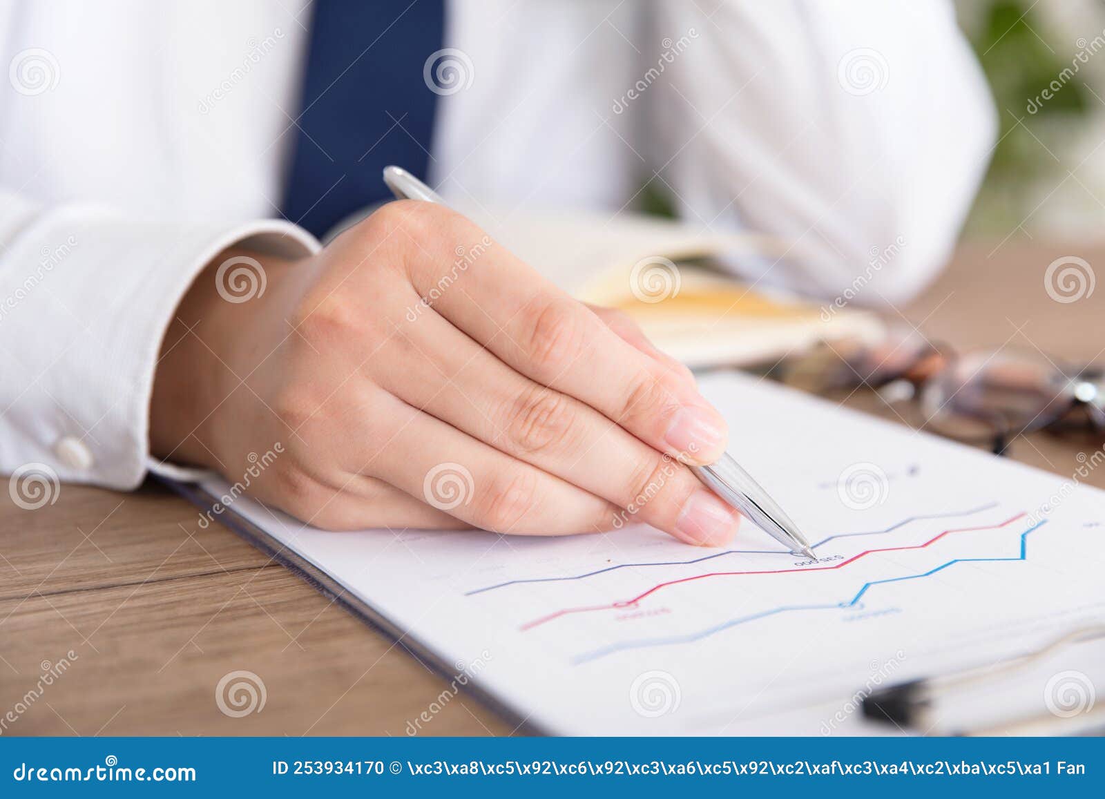 Pointing on Documents with Pen in Hand Stock Photo - Image of documents ...