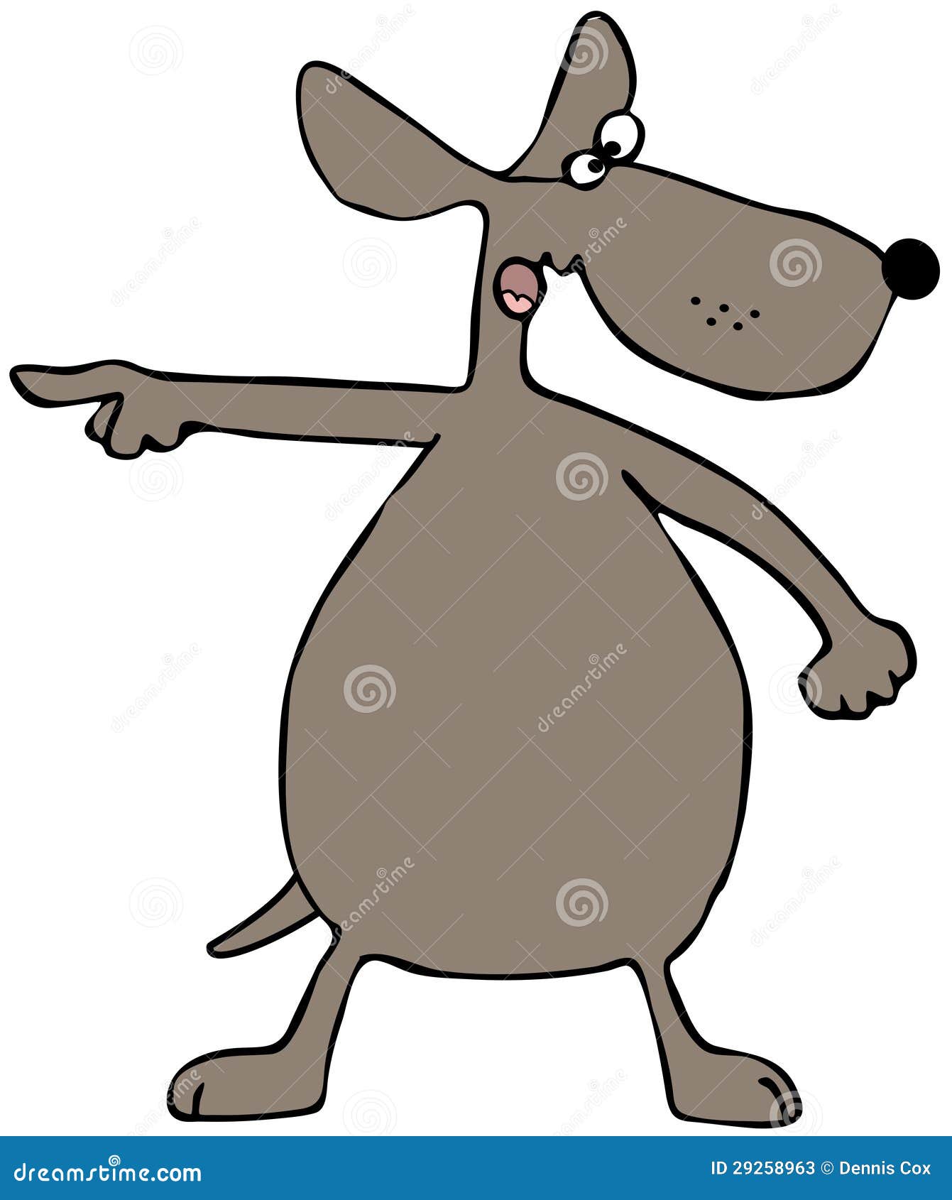 Pointing dog stock illustration. Illustration of stressed - 29258963