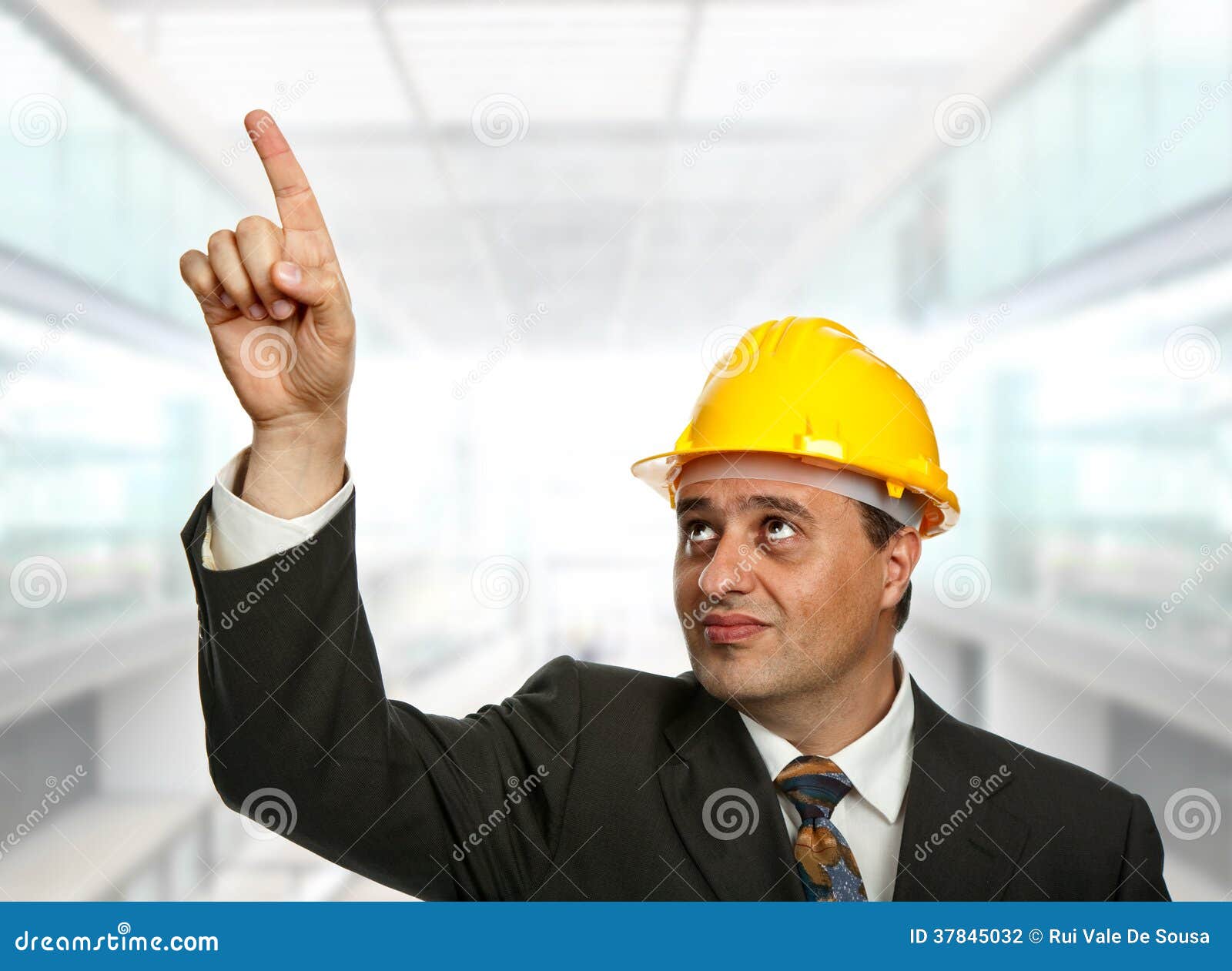 Pointing stock photo. Image of achievement, hardhat, adult - 37845032