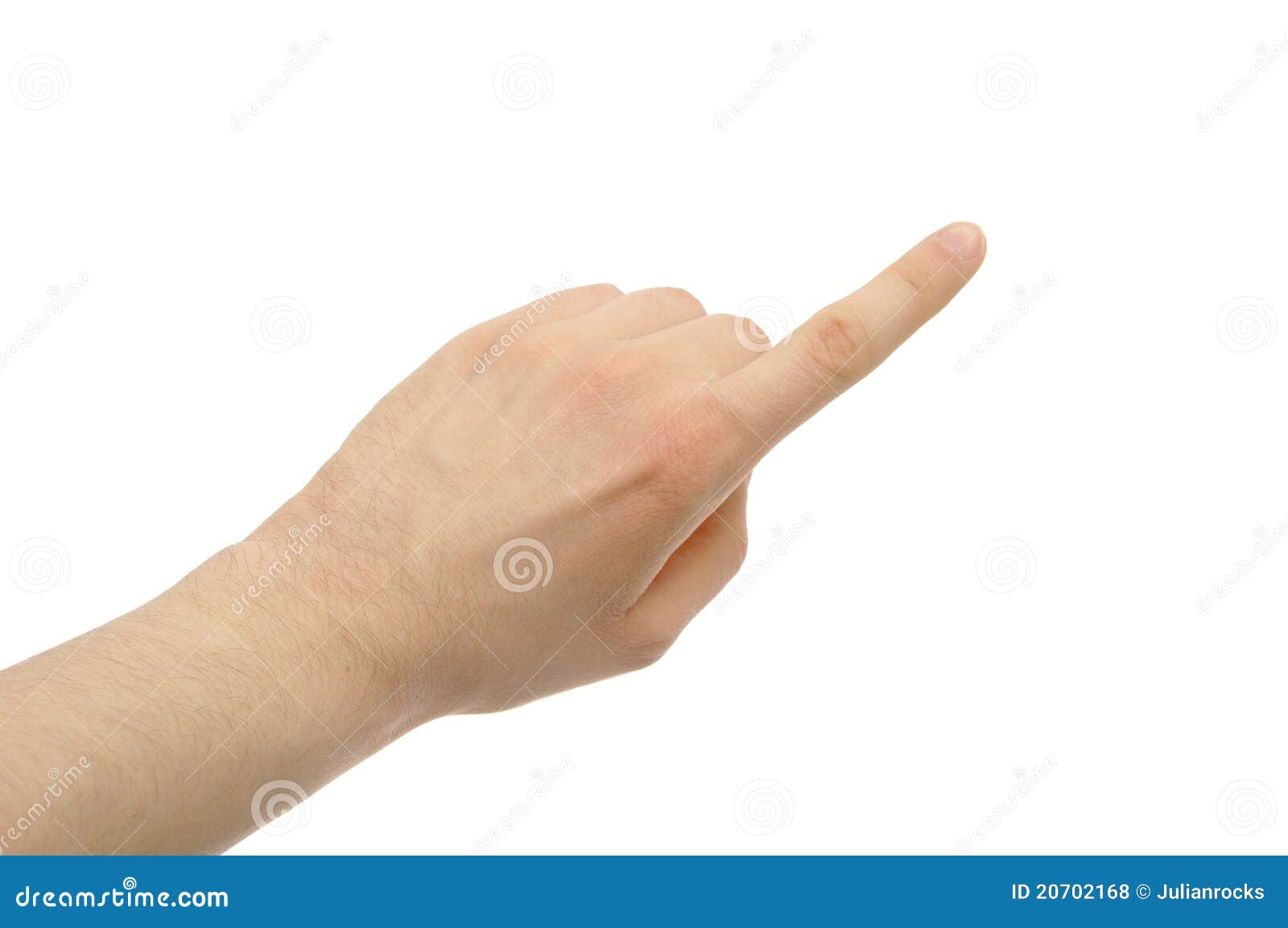 Pointing finger stock photo. Image of caucasian, cutout - 20702168