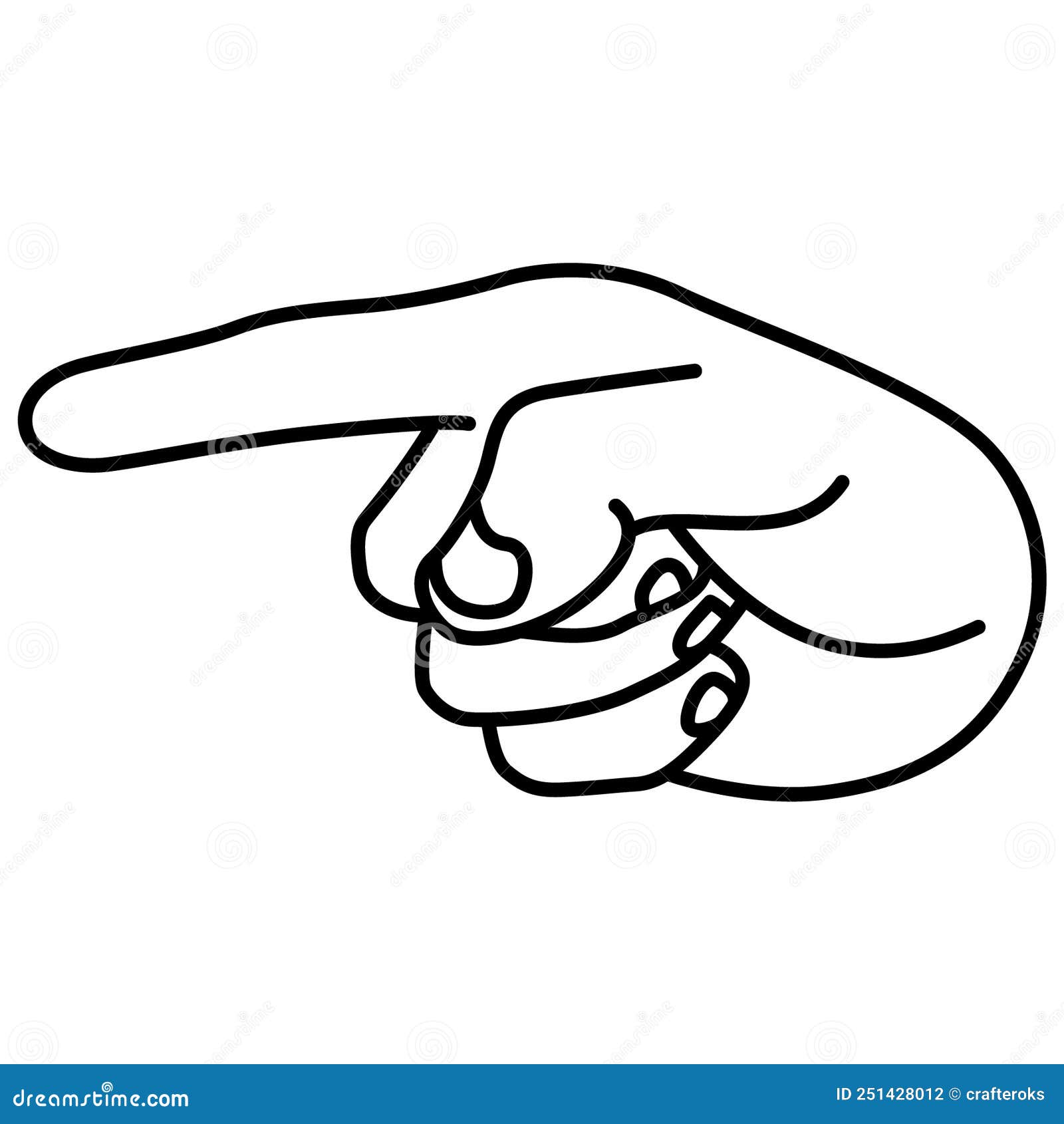 Pointing Finger EPS Vector File Stock Illustration - Illustration of ...