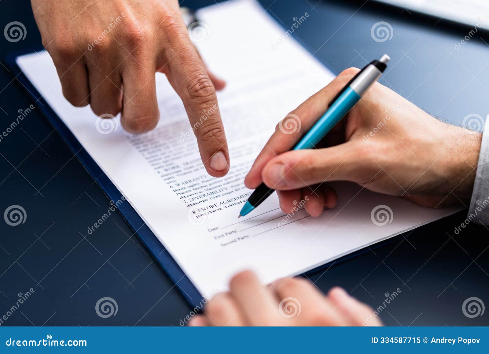 Person Signing On Document Royalty-Free Stock Photo | CartoonDealer.com ...