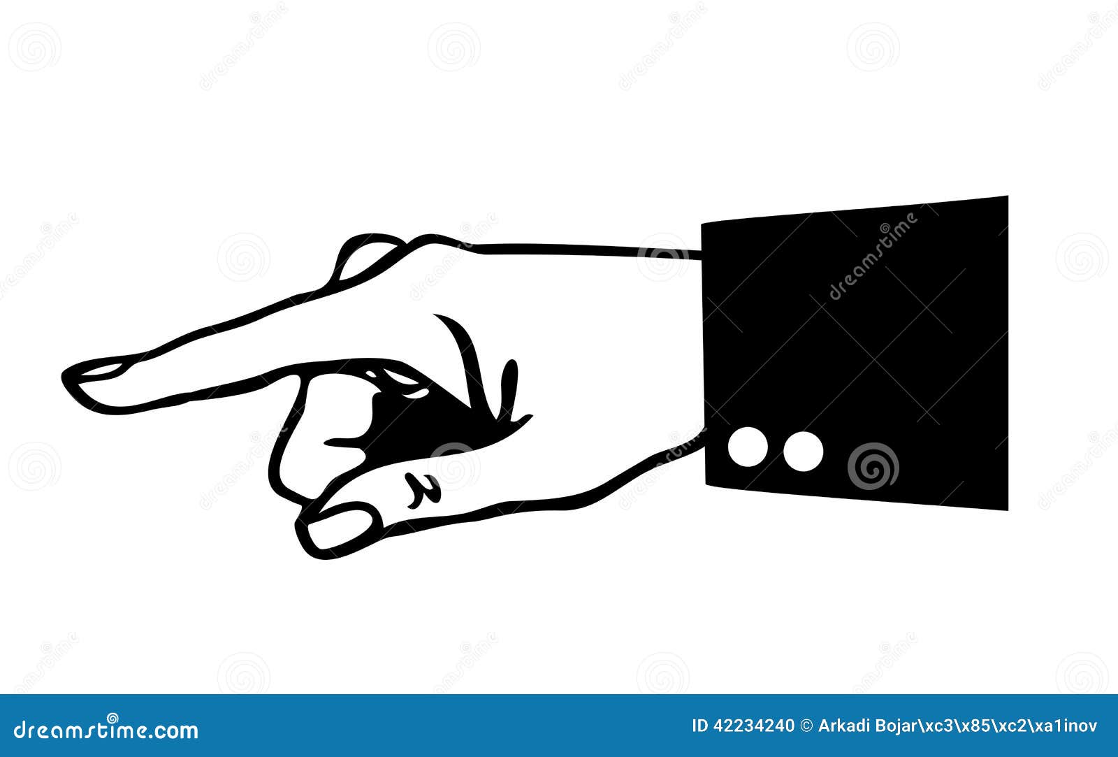 Finger Indicator Sign Stock Illustrations – 715 Finger Indicator Sign ...