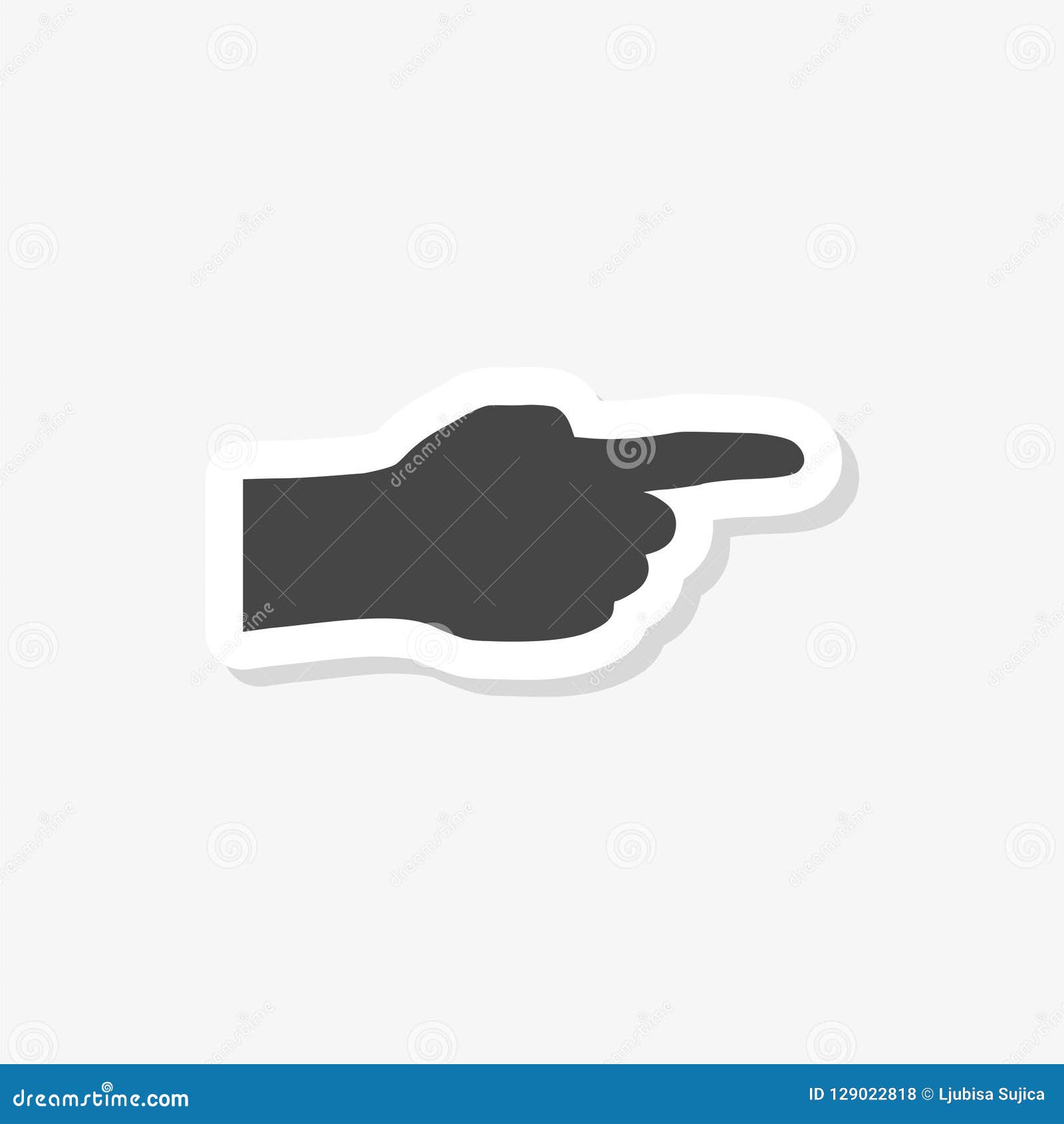 Finger Sticker Stock Illustrations – 9,890 Finger Sticker Stock ...
