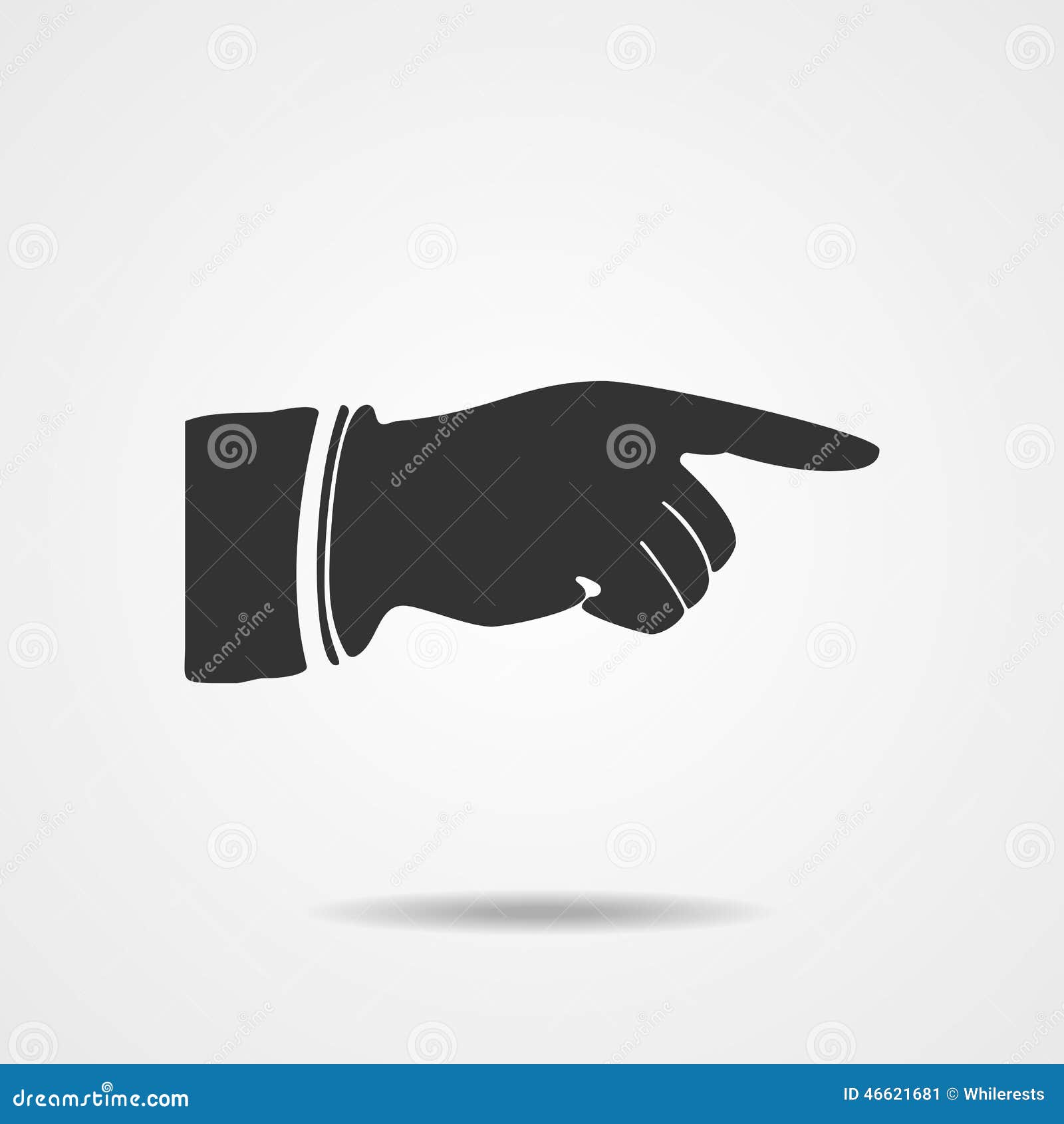 Pointing Finger Vector Illustration EPS10 Stock Vector - Illustration ...