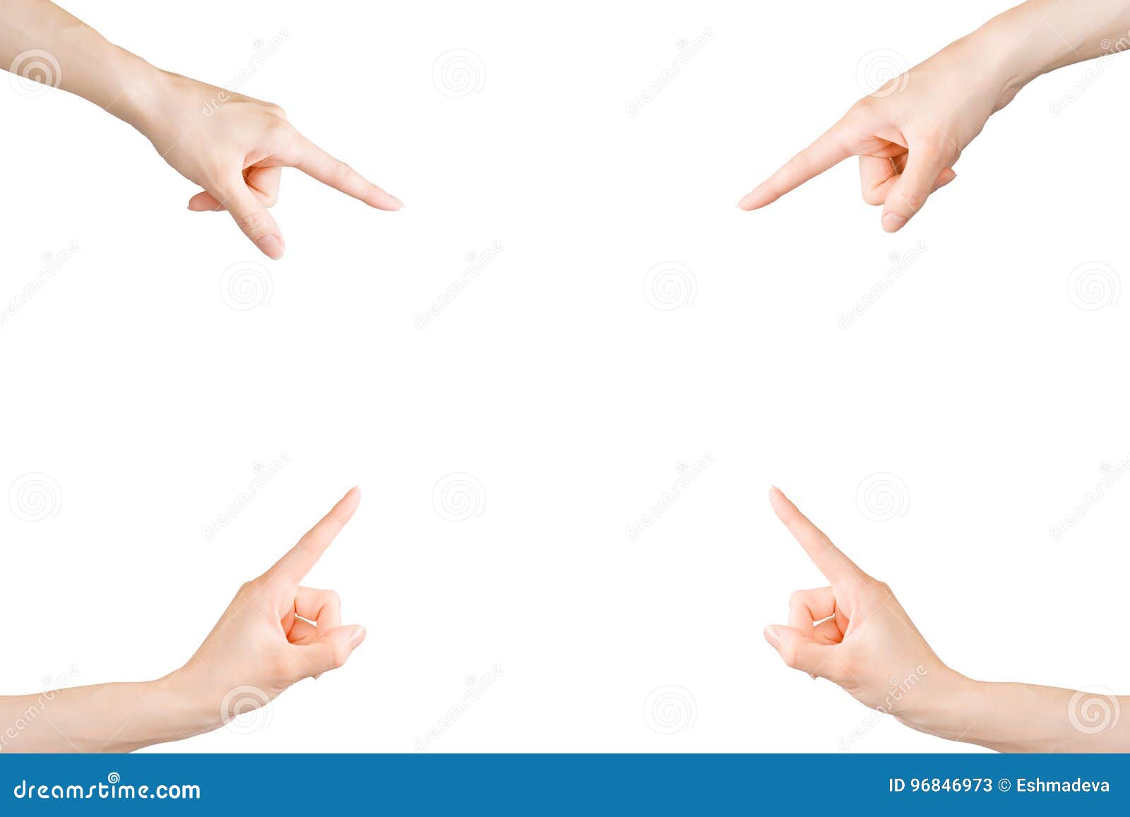 Pointing Fingers. Background and Template Stock Image - Image of sign ...