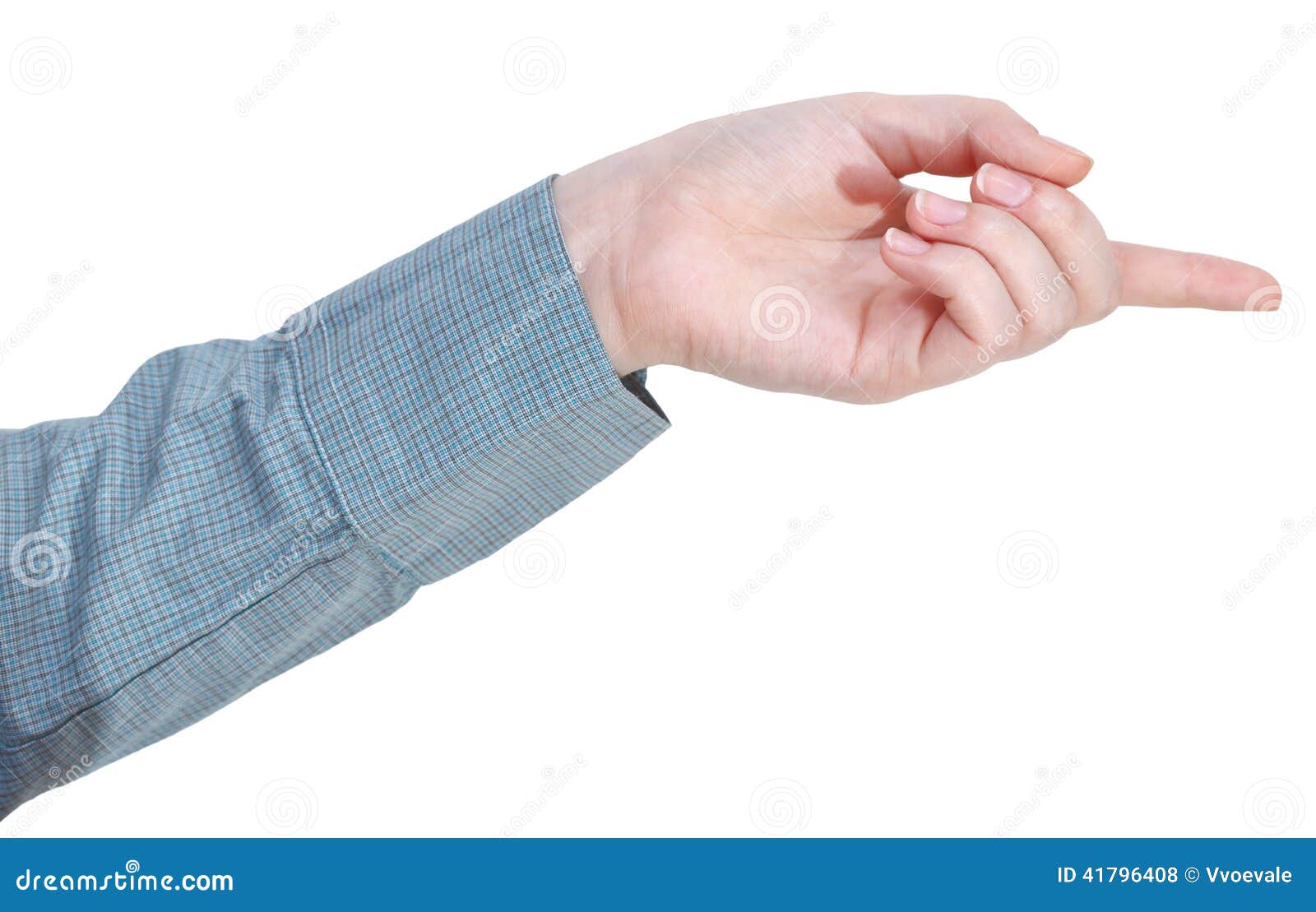 Forefinger Hand Gesture. Pointing Finger. Grabbing Hand And Fist. Hand ...