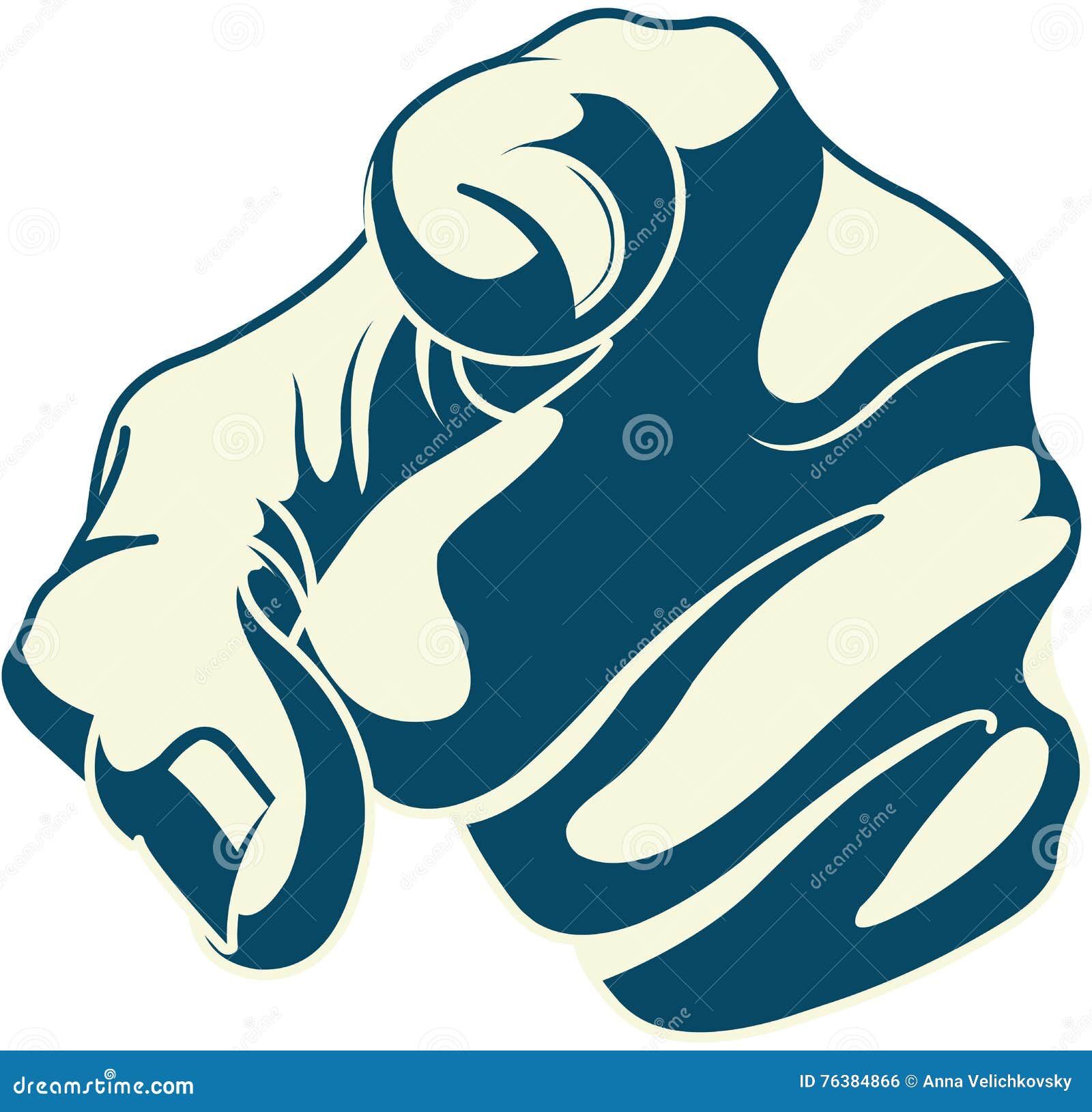 Man Pointing Up With His Forefinger Cartoon Vector | CartoonDealer.com ...