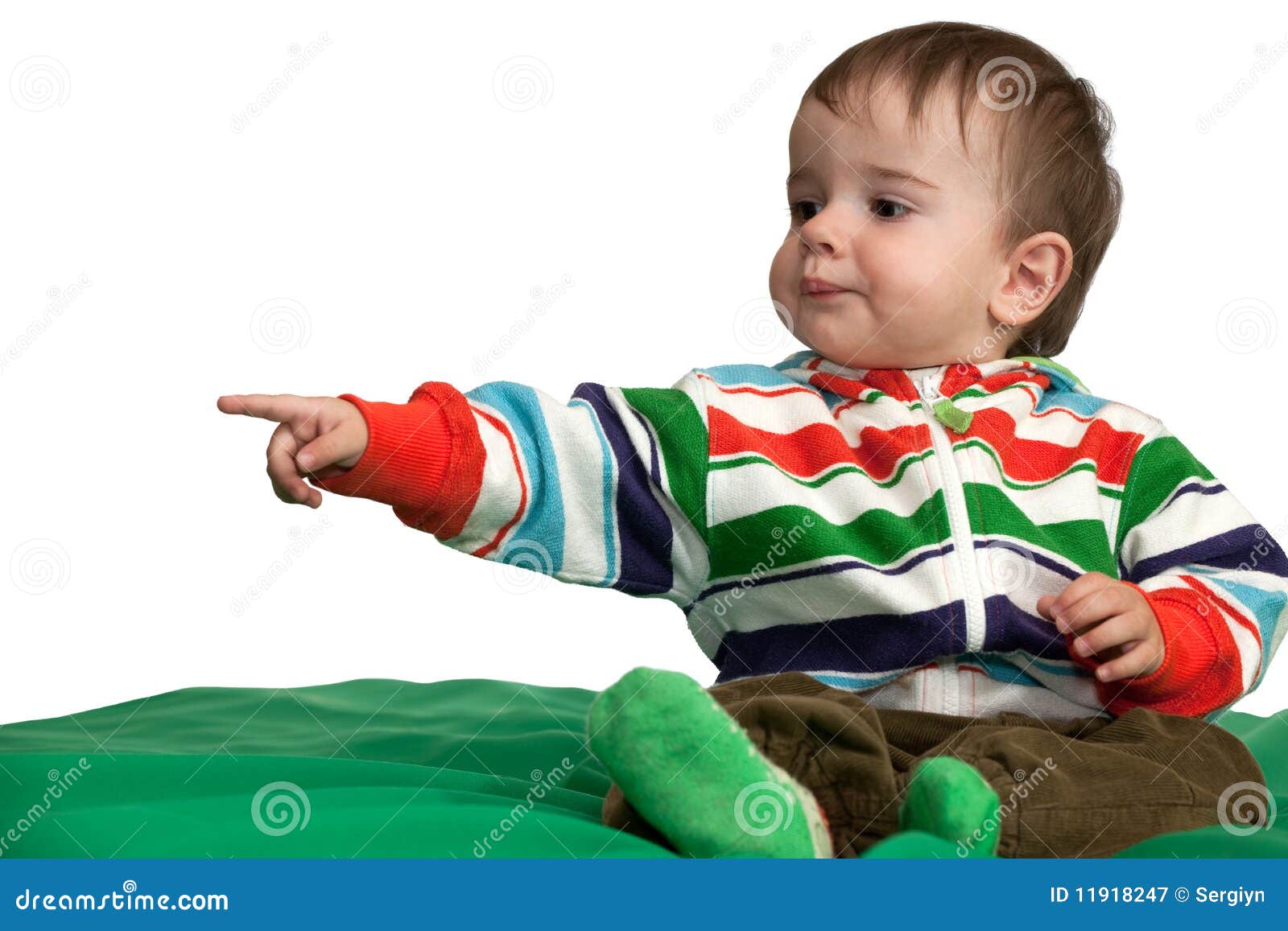 Pointing forward baby boy stock image. Image of clear - 11918247