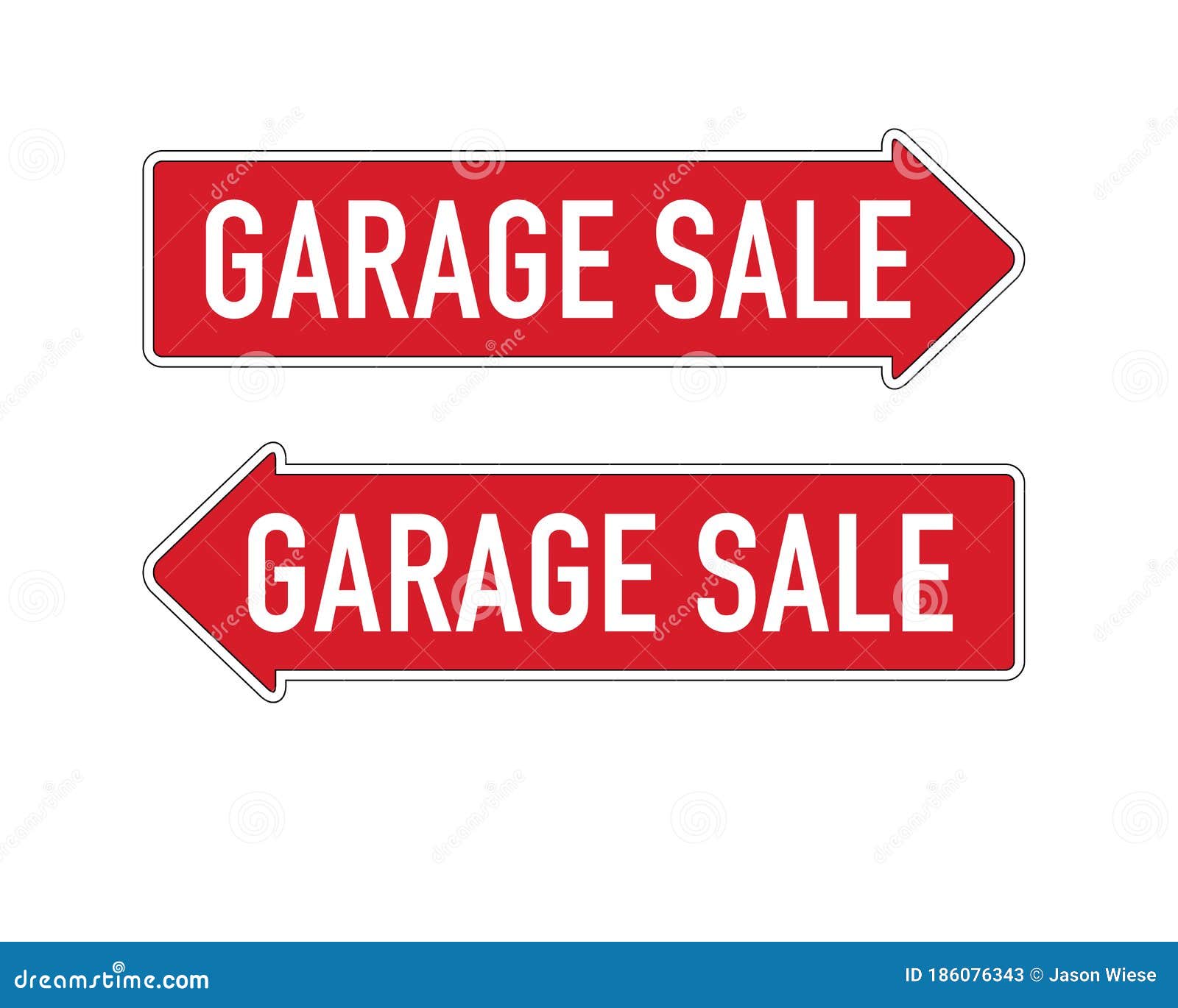 Pointing Garage Sale Arrow Sign Stock Vector - Illustration of icon ...