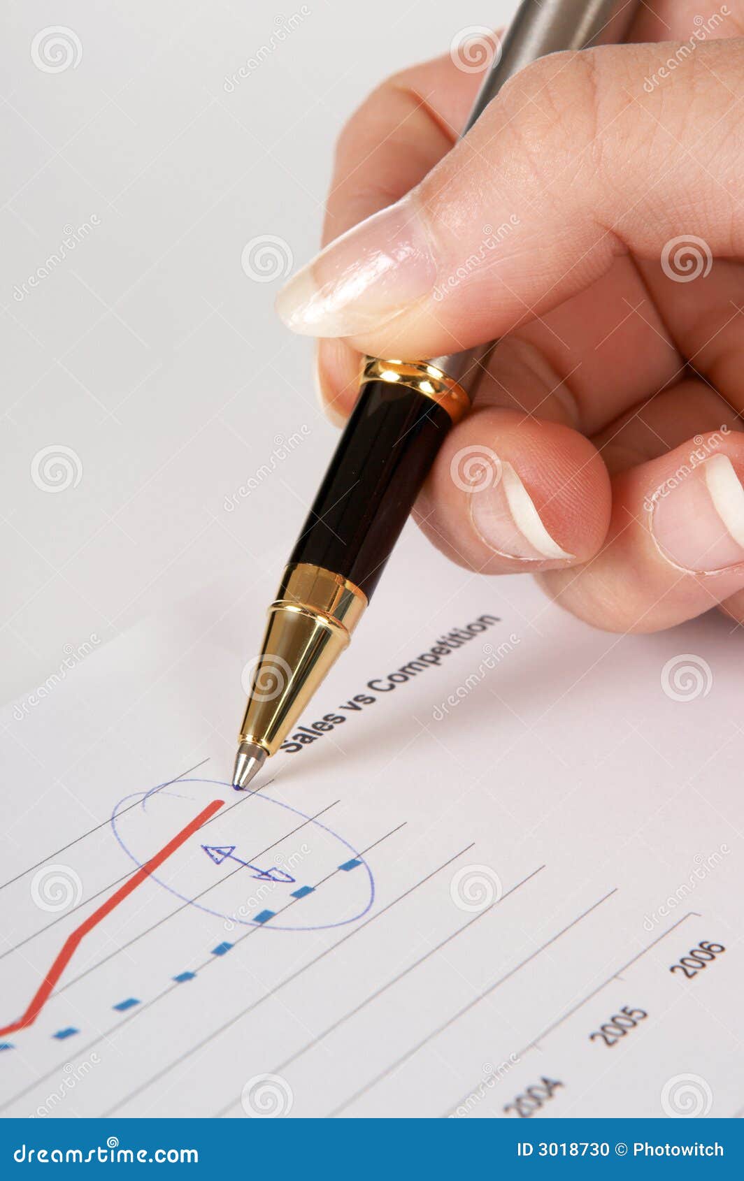 Pointing at graph stock photo. Image of investment, business - 3018730