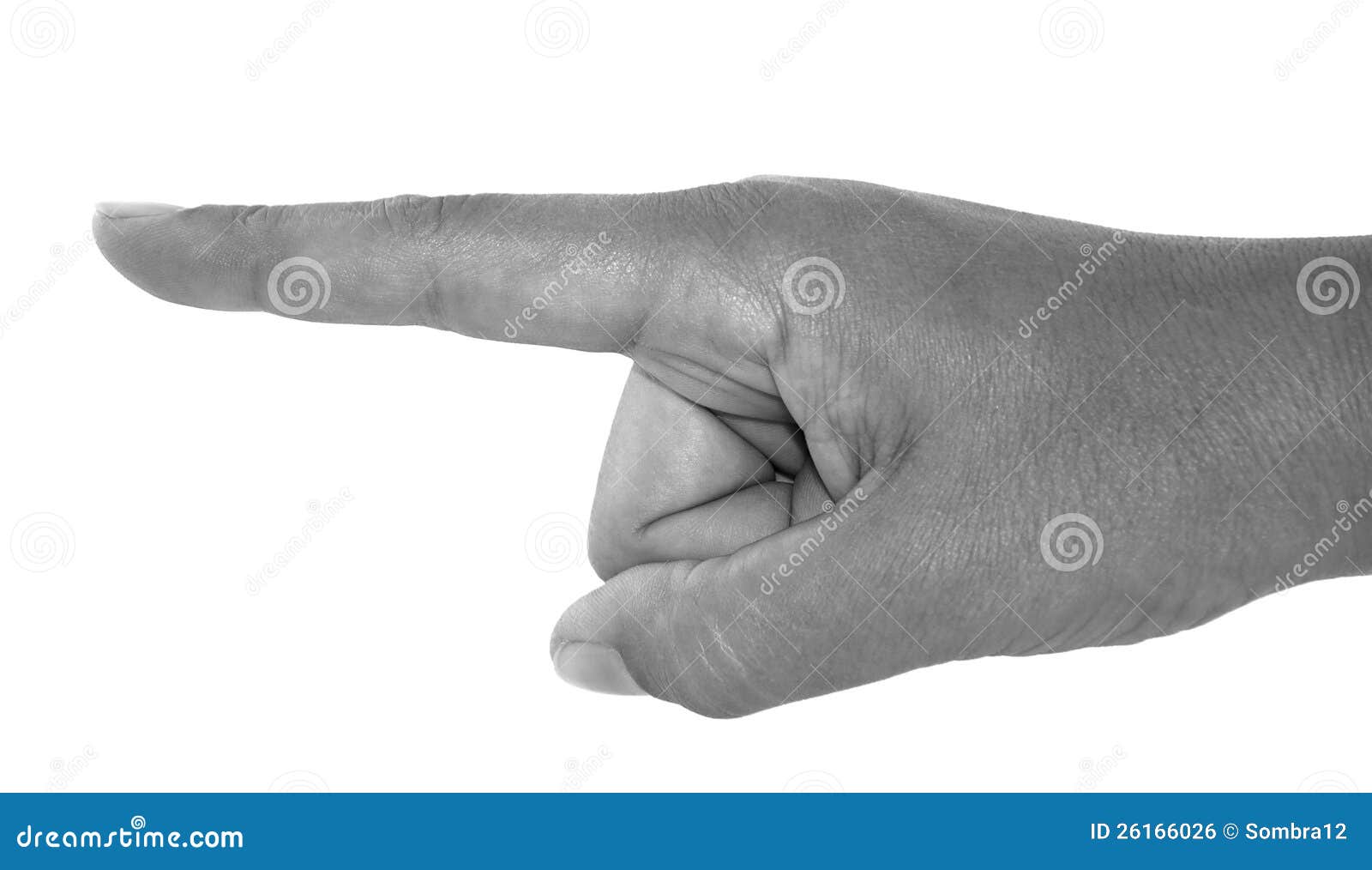 Pointing hand stock photo. Image of goal, close, horizontal - 26166026
