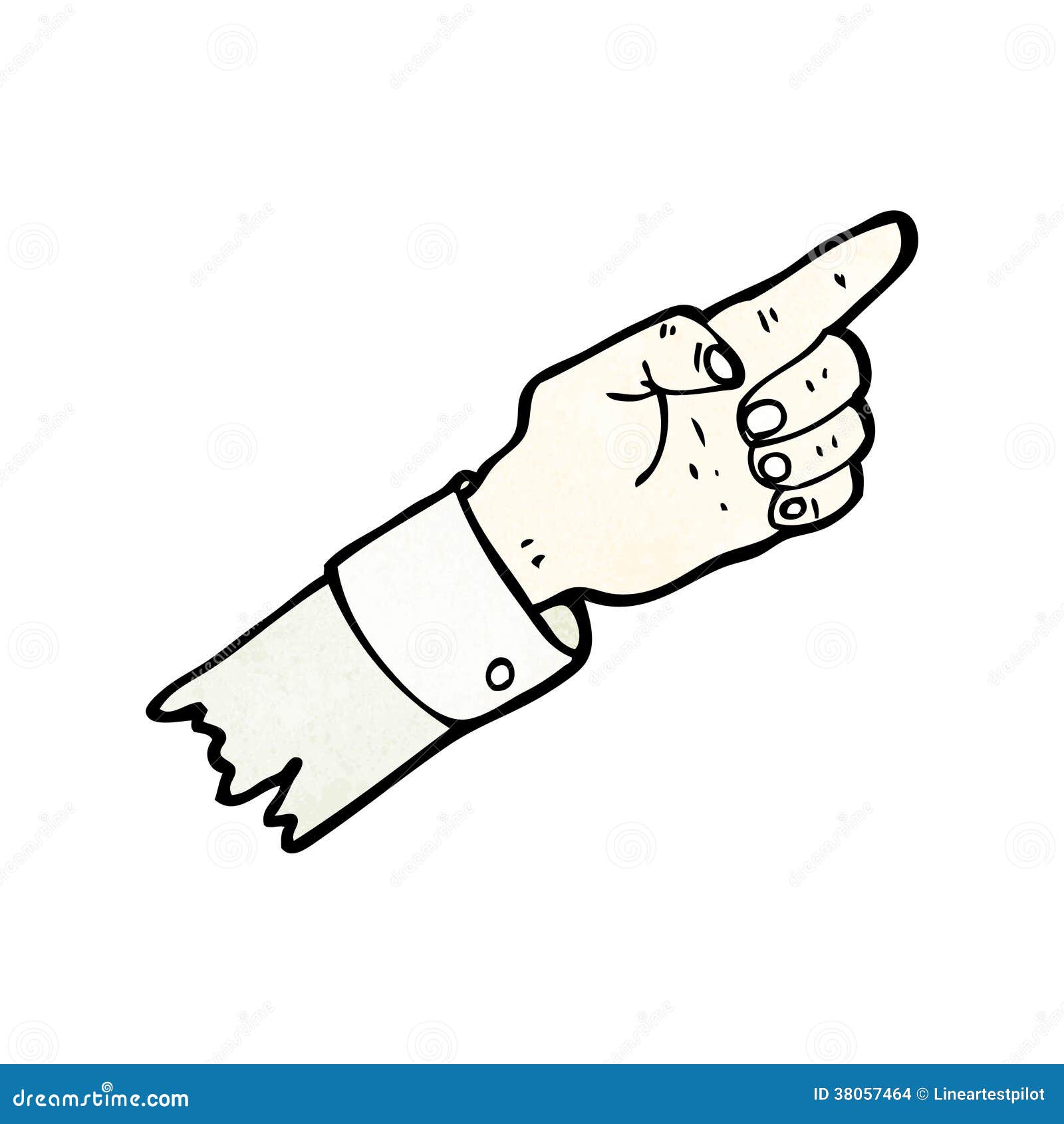 Pointing hand cartoon stock vector. Illustration of clip - 38057464