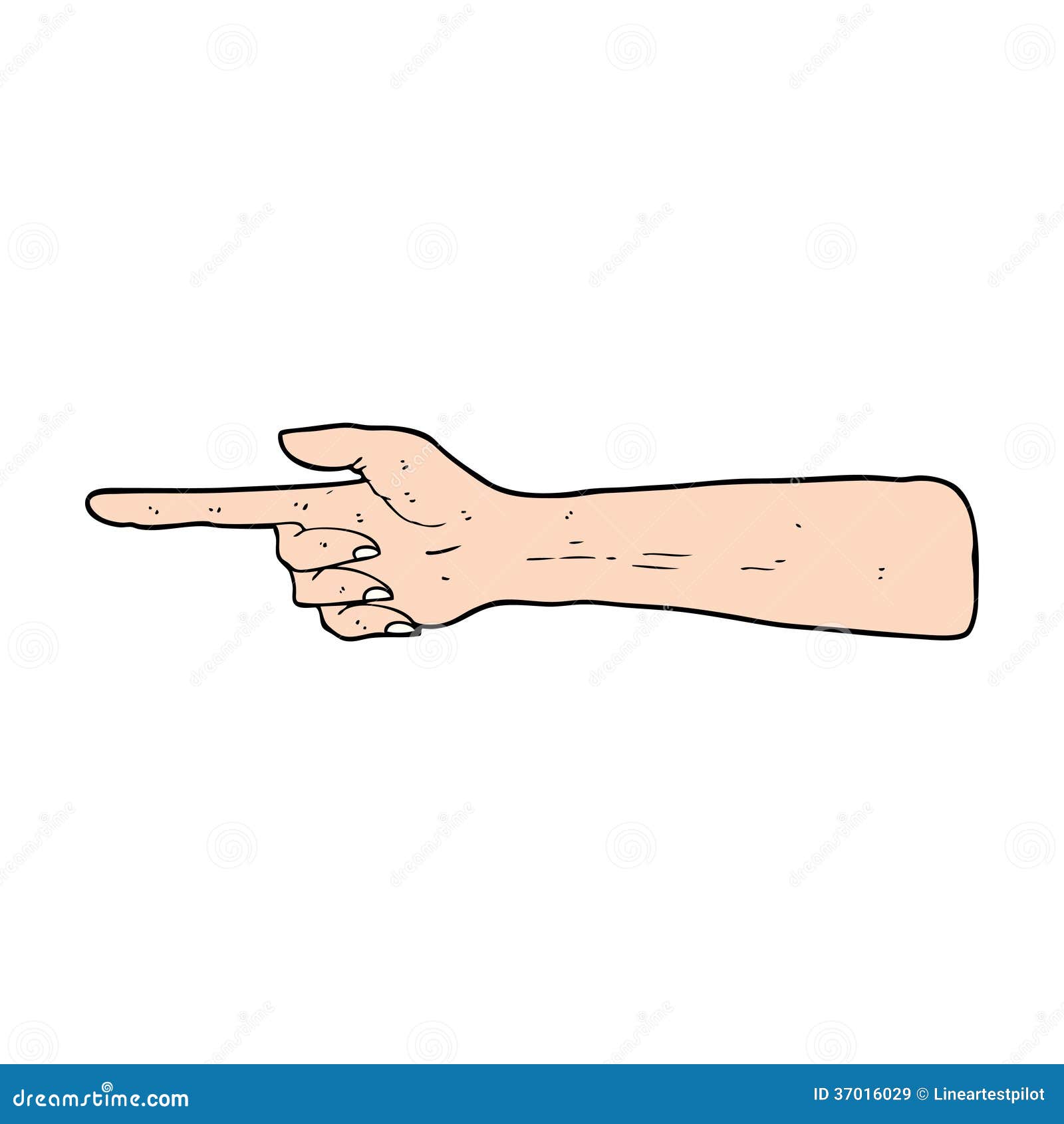 Pointing hand cartoon stock vector. Illustration of hand - 37016029