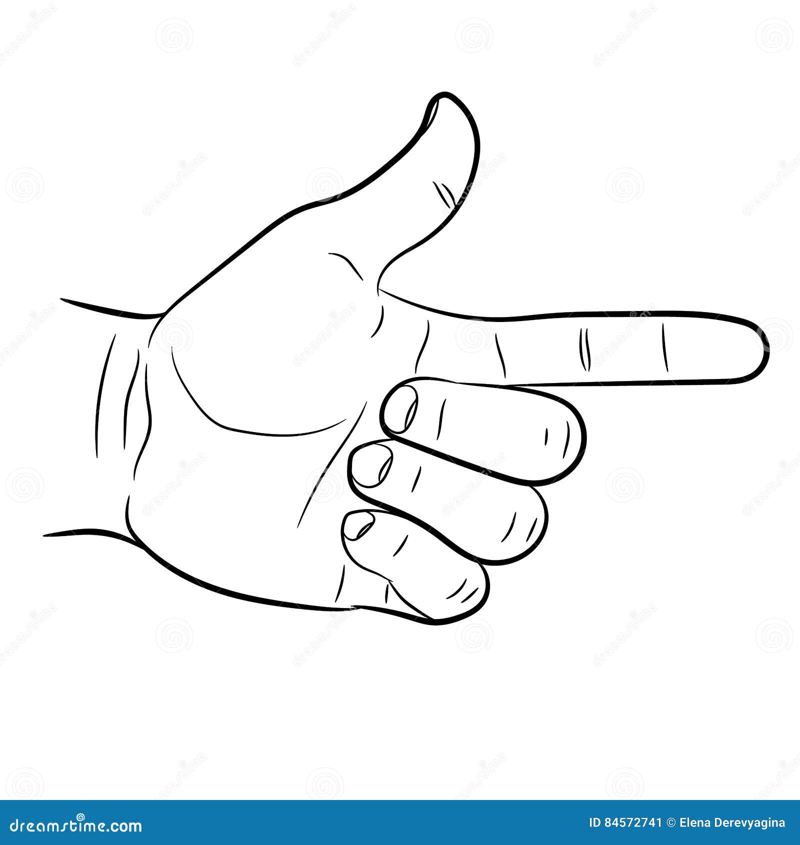 Gun Pointing At You Drawing