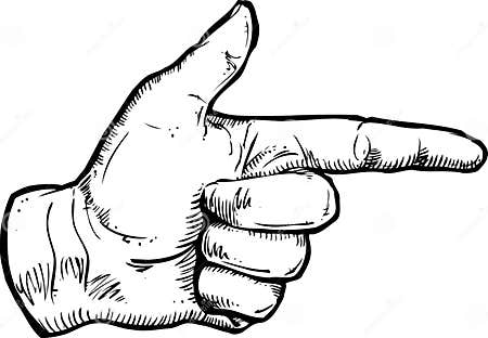 Pointing Hand illustration stock vector. Illustration of hand - 1358663