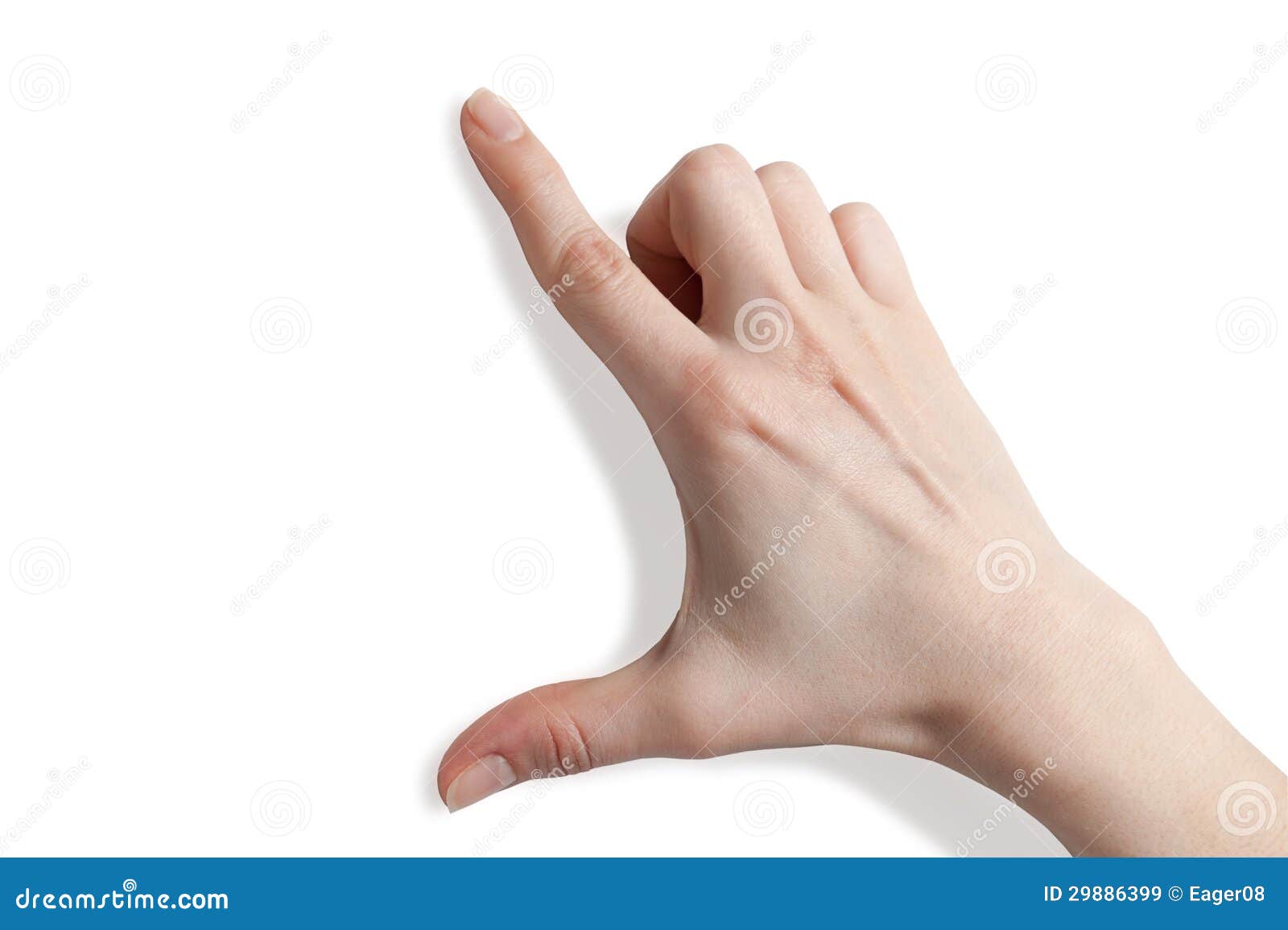 Pointing Hand stock image. Image of thumb, female, view - 29886399