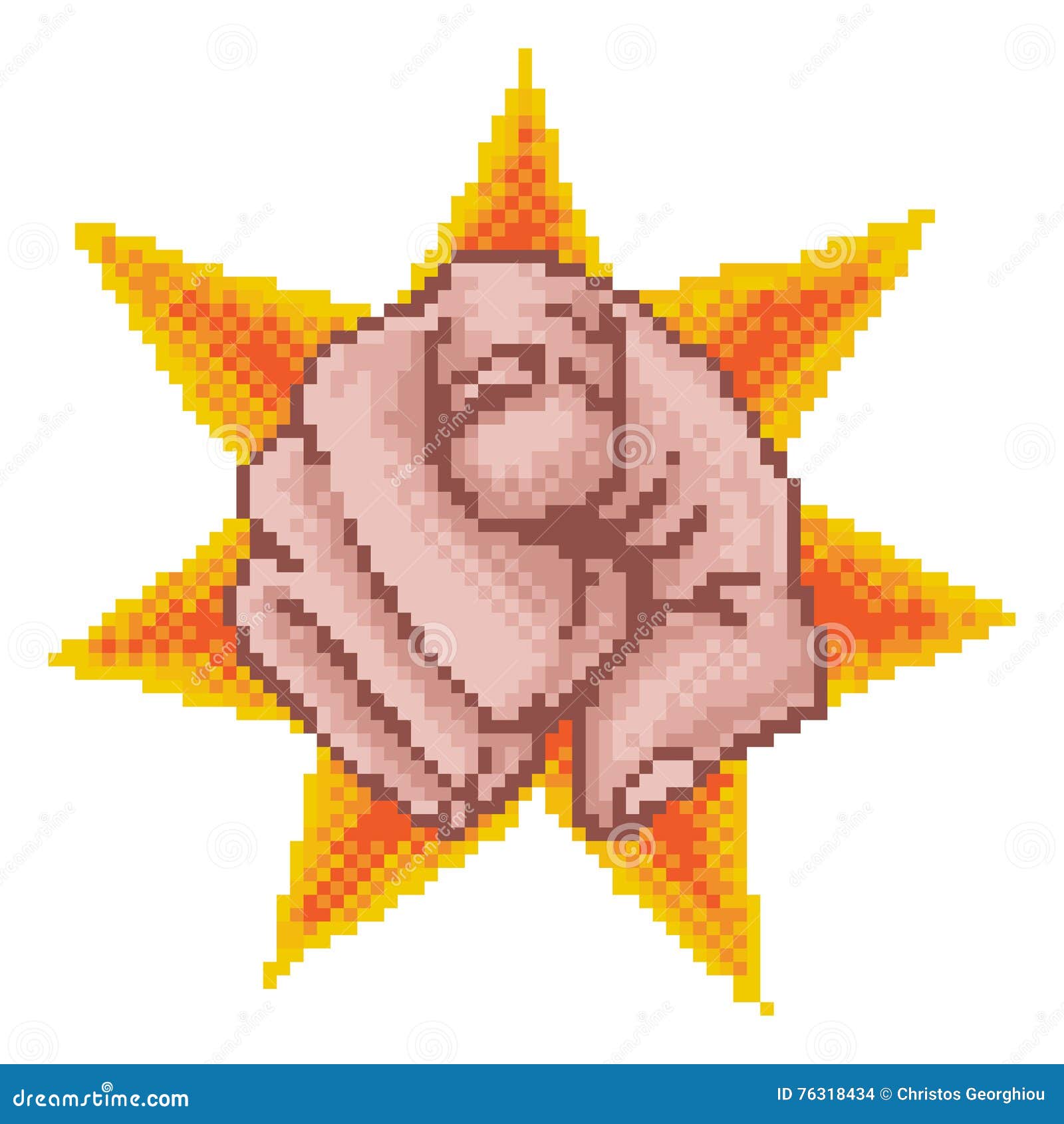 Pointing Hand Pixel Art Vector Illustration | CartoonDealer.com #76318434