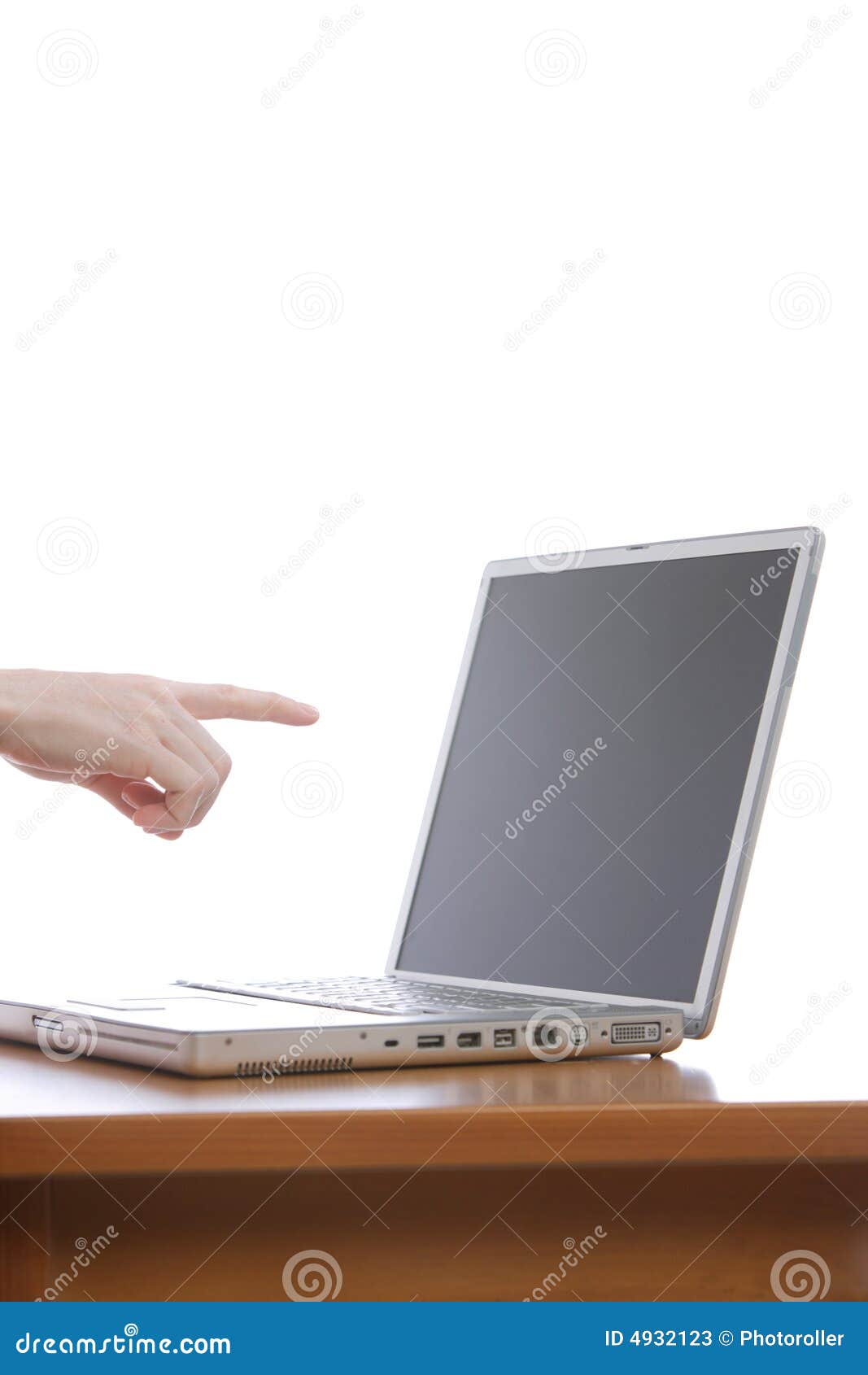 Pointing at laptop stock image. Image of corporate, office - 4932123