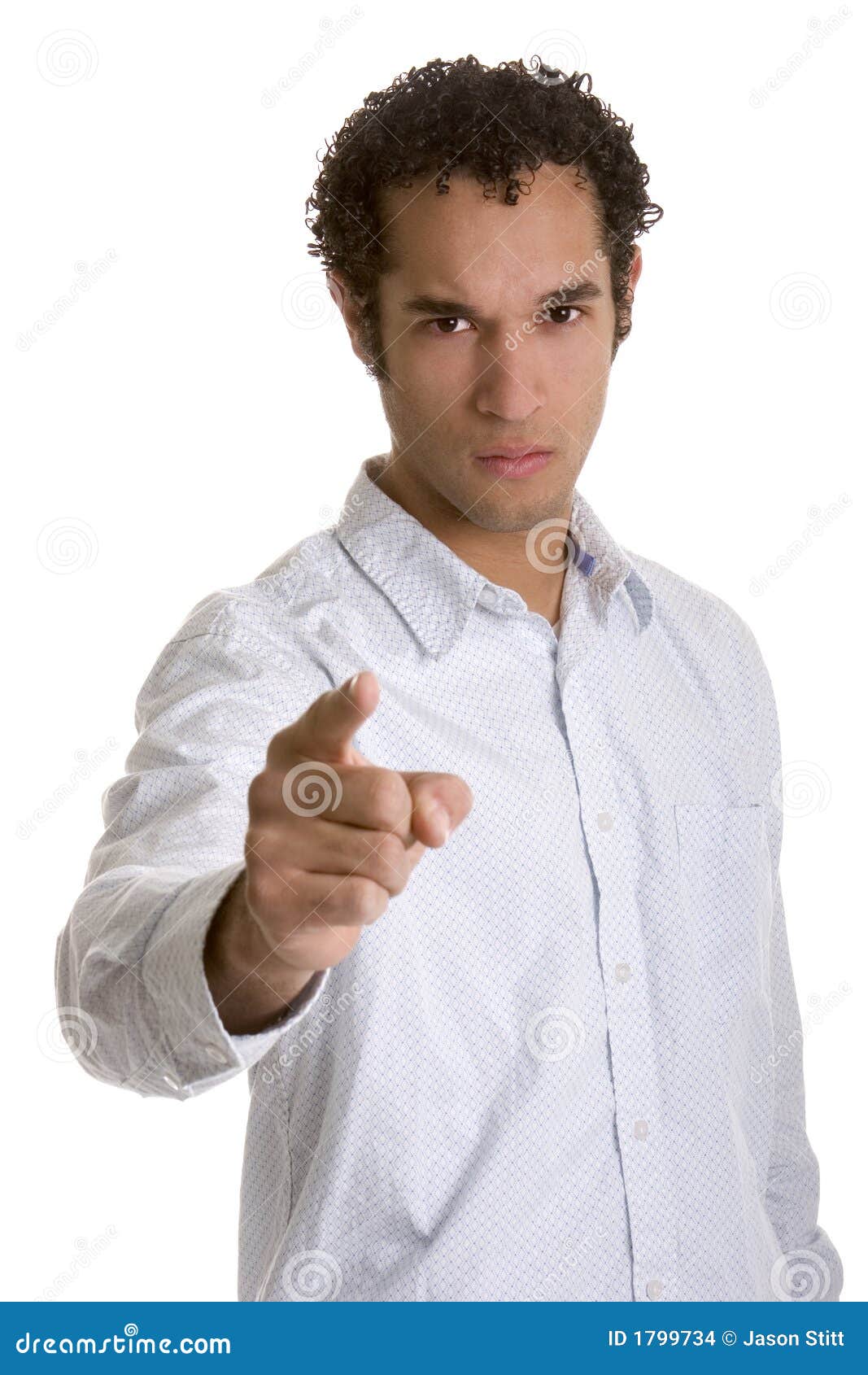Pointing Man stock photo. Image of teenager, teens, isolated - 1799734