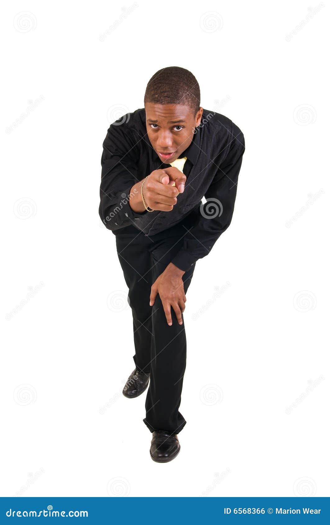 Pointing man stock photo. Image of black, student, business - 6568366