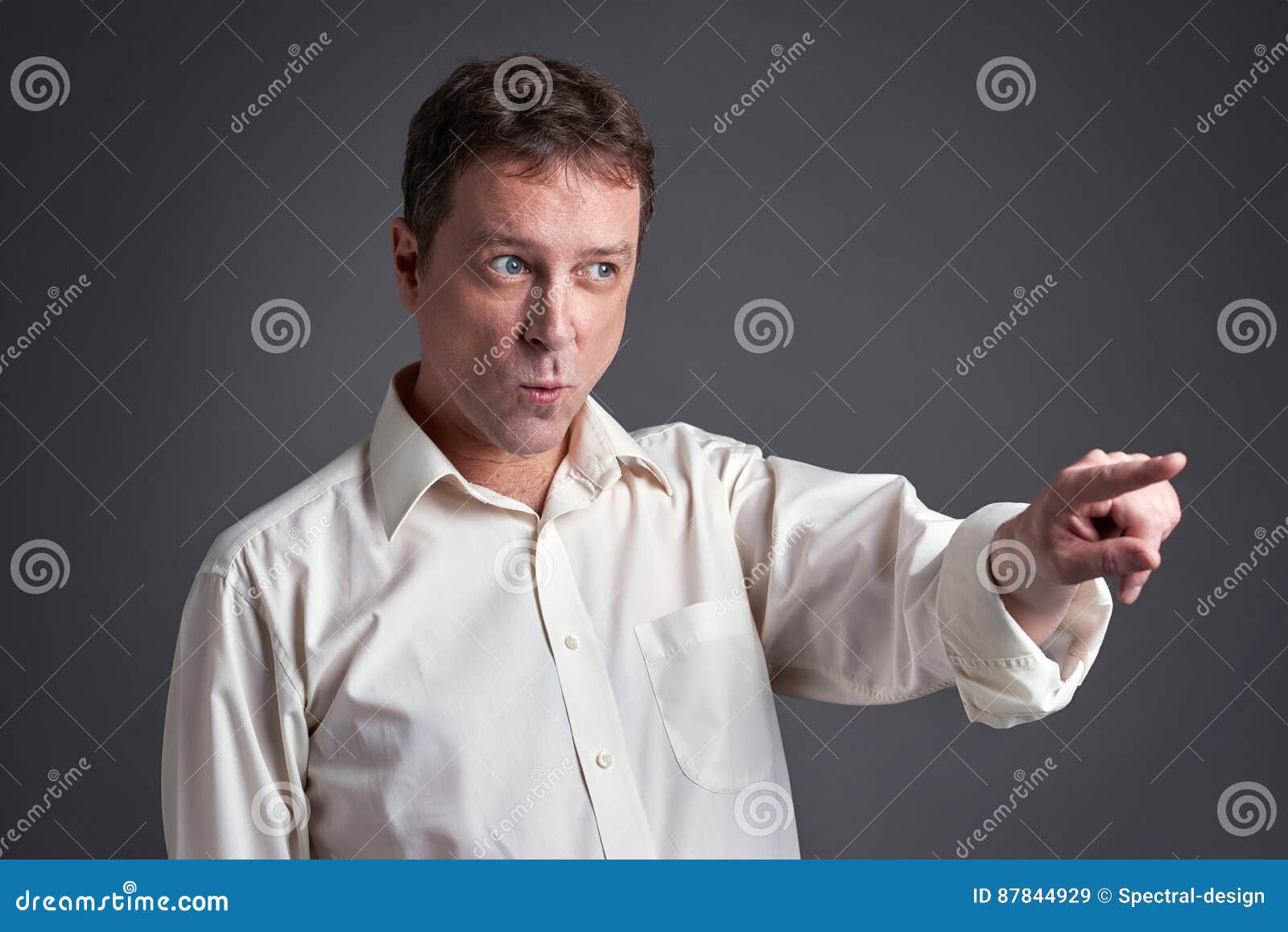 Pointing man stock image. Image of point, finger, show - 87844929