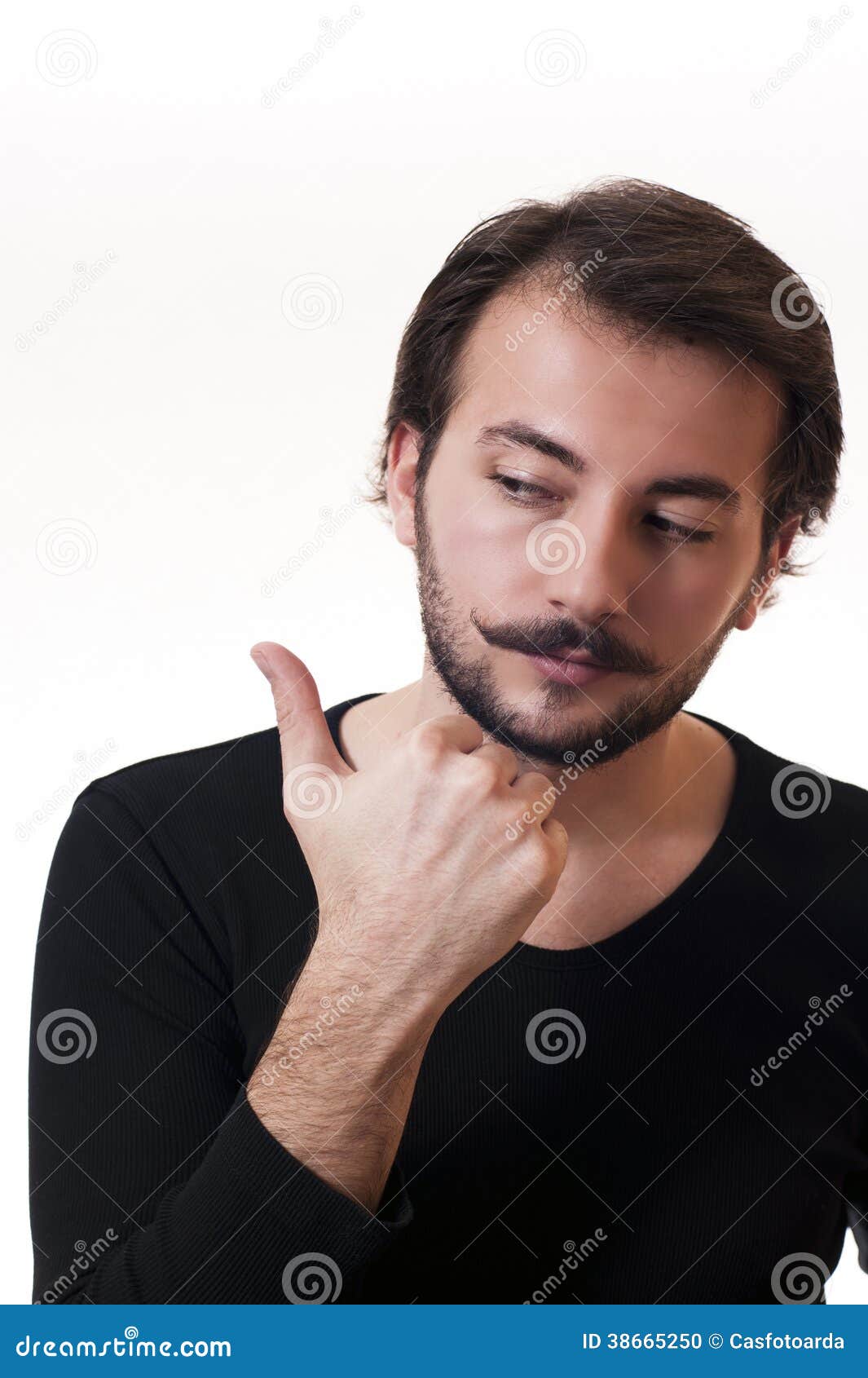 Pointing man stock photo. Image of white, male, carved - 38665250
