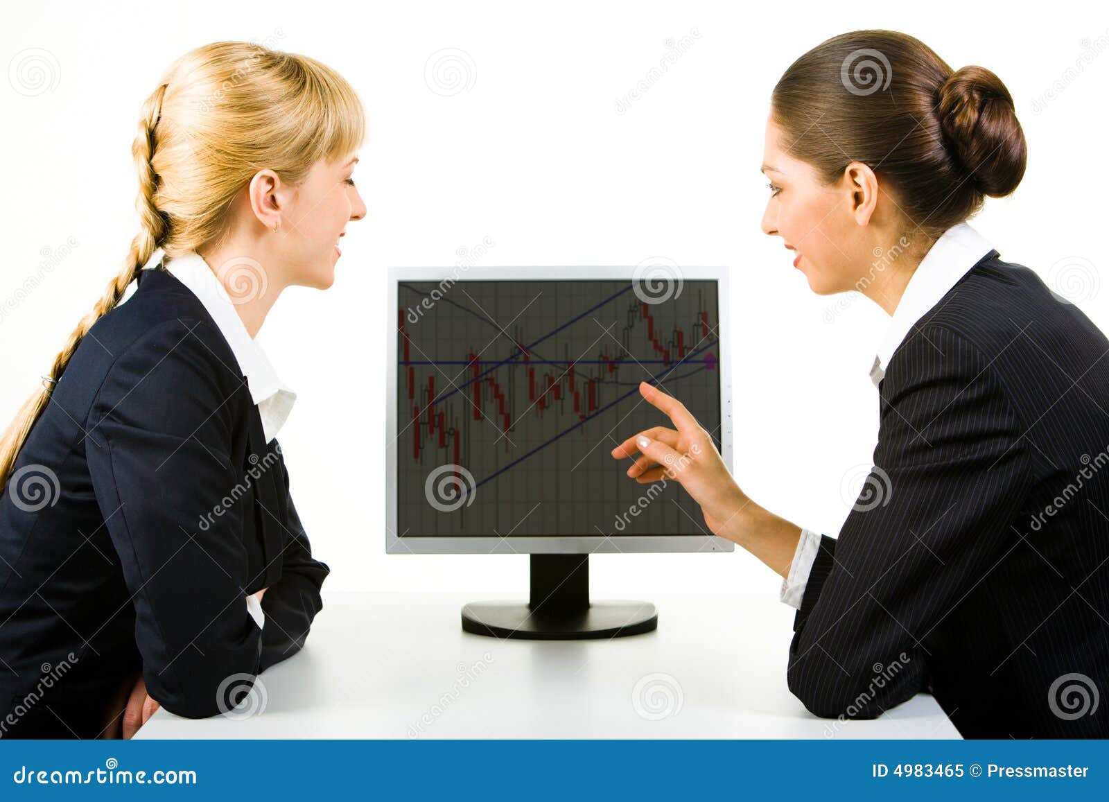 Pointing at monitor stock image. Image of hand, looking - 4983465